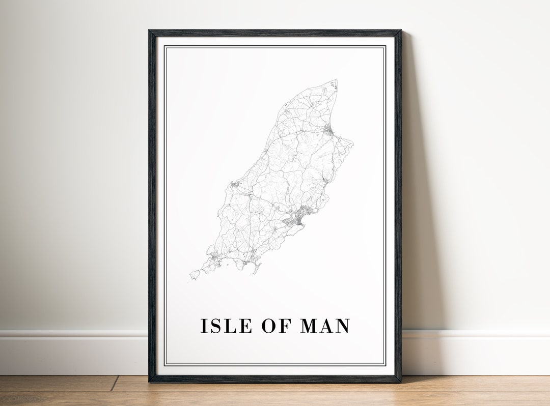 Isle of Man Map Print Isle of Man Map Poster Download Isle of Man ...