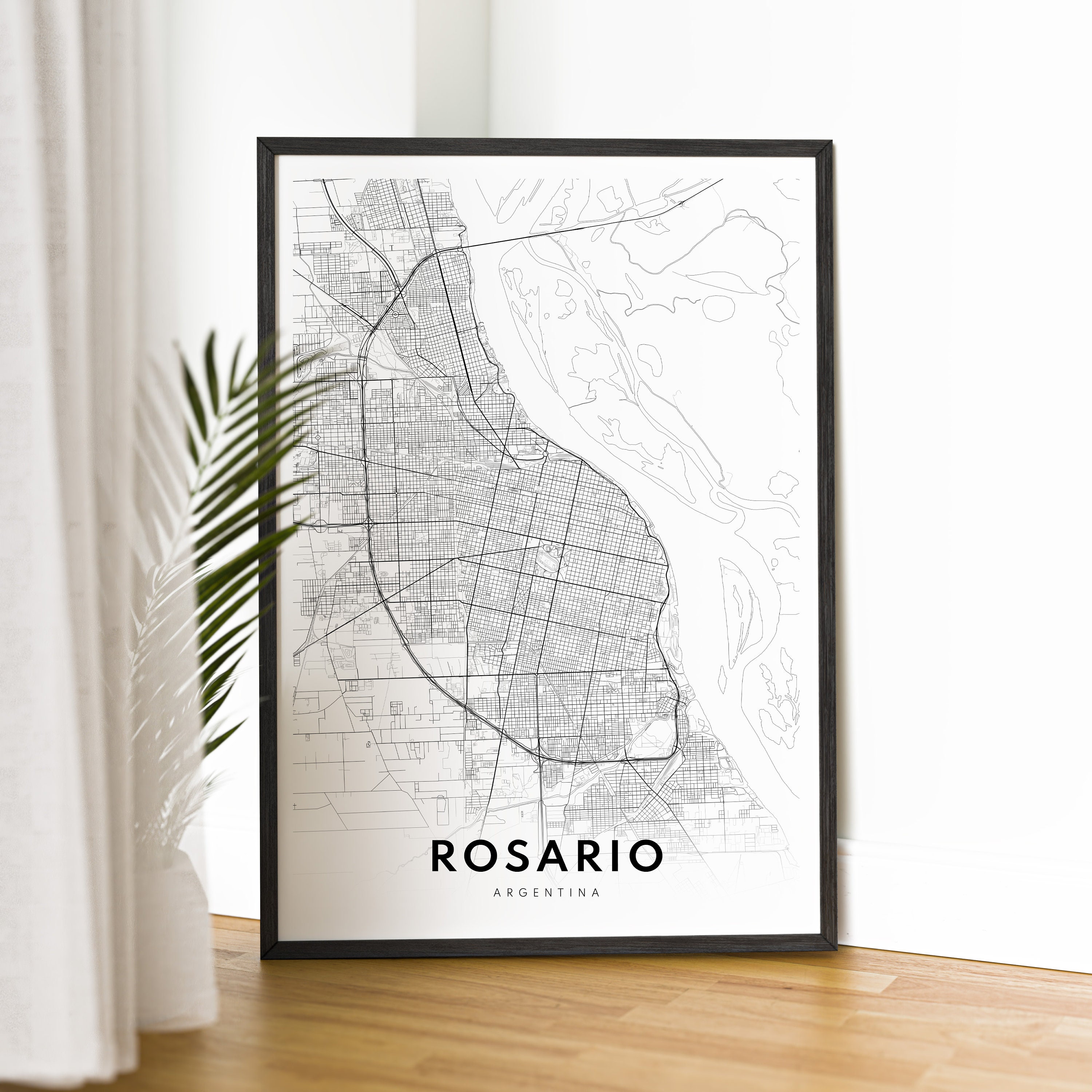Mapa de Rosario Imprimir Mapa de Rosario Argentina Póster Descargar ...