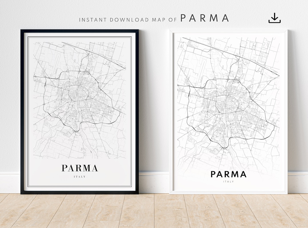 Parma Map Print Download Parma Italy Map Poster Digital Map Parma ...