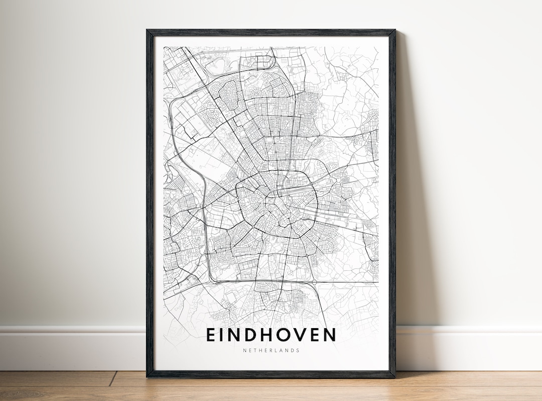 Eindhoven Map Print Eindhoven Netherlands Map Poster Download Printable ...