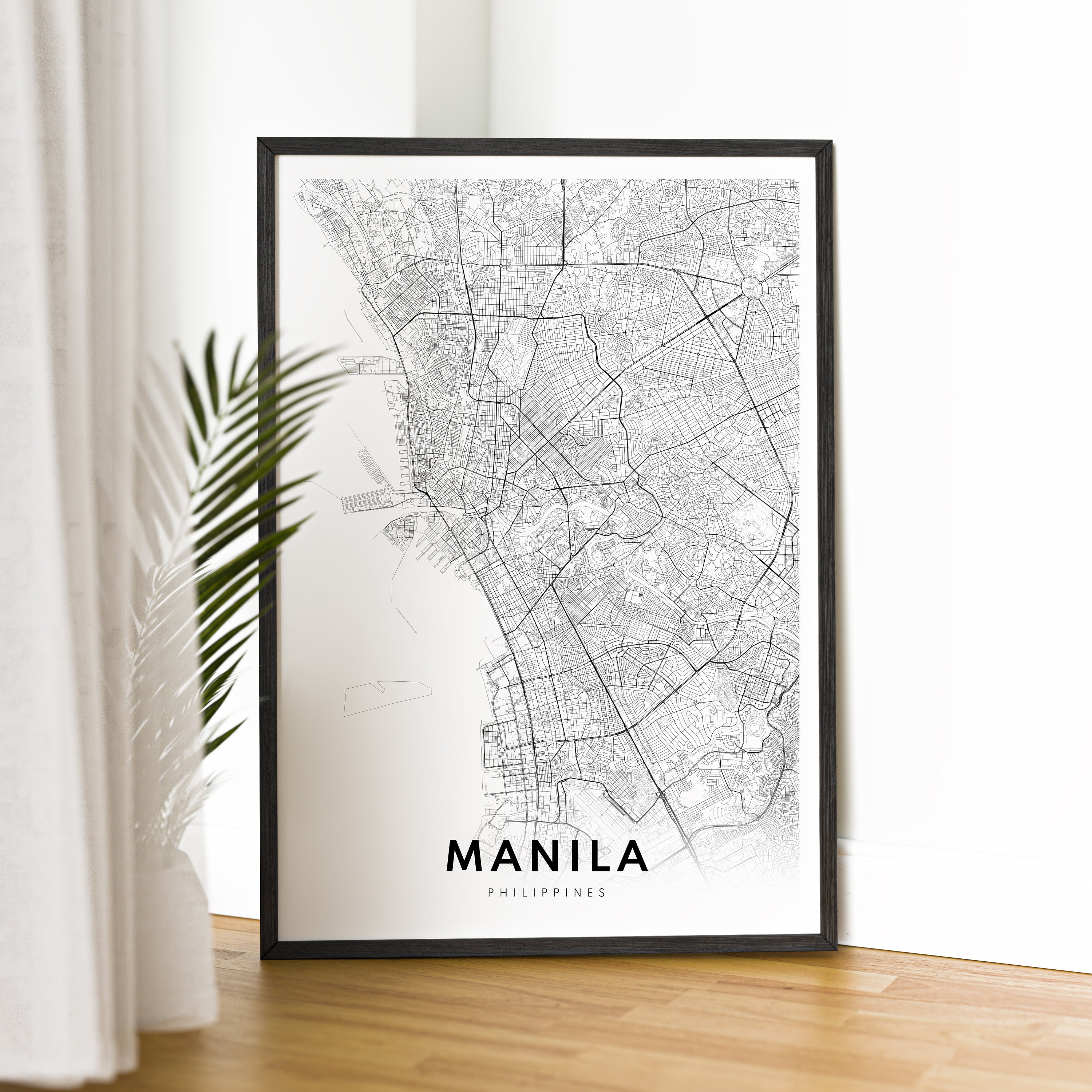 Instant Download Manila Map Print Manila Map Poster Digital Map Durban ...