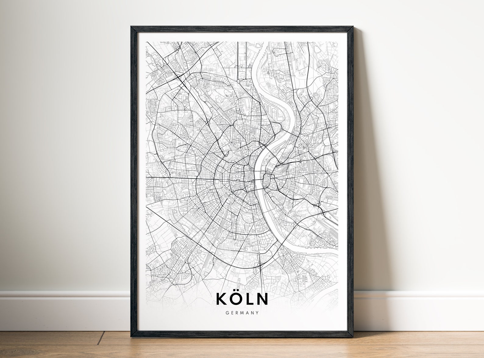 Cologne Map Print Köln Germany Map Poster Download Köln Printable ...