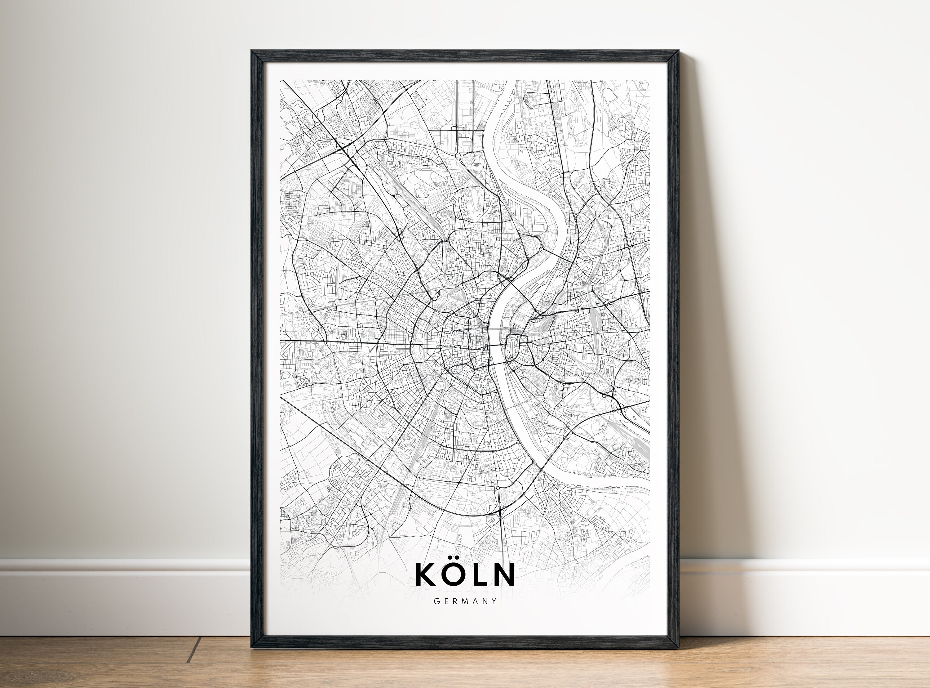 Cologne Map Print Köln Germany Map Poster Download Köln Printable ...