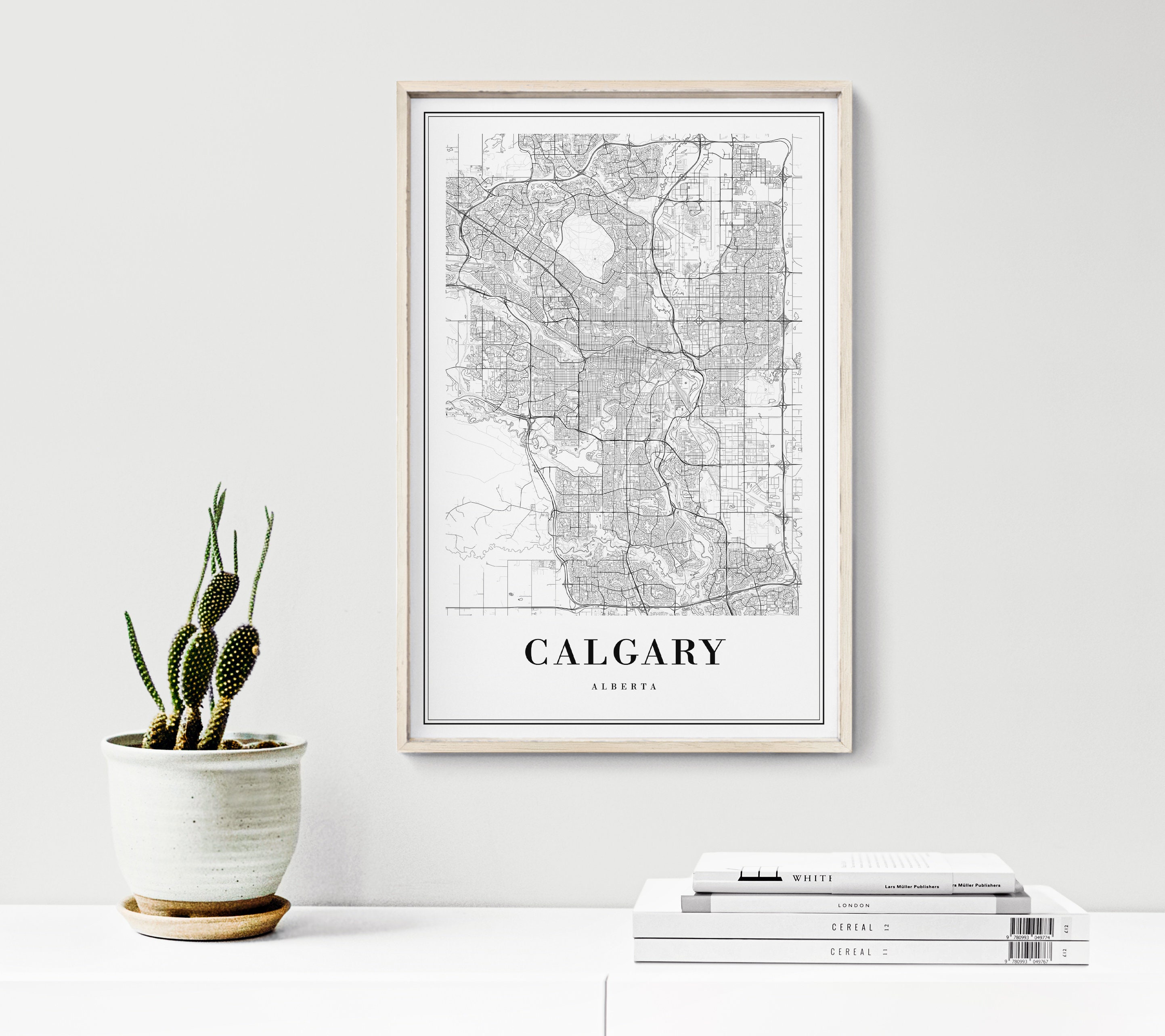 Sofortiger Download Calgary Alberta Karte Druck Calgary Poster Digitale ...