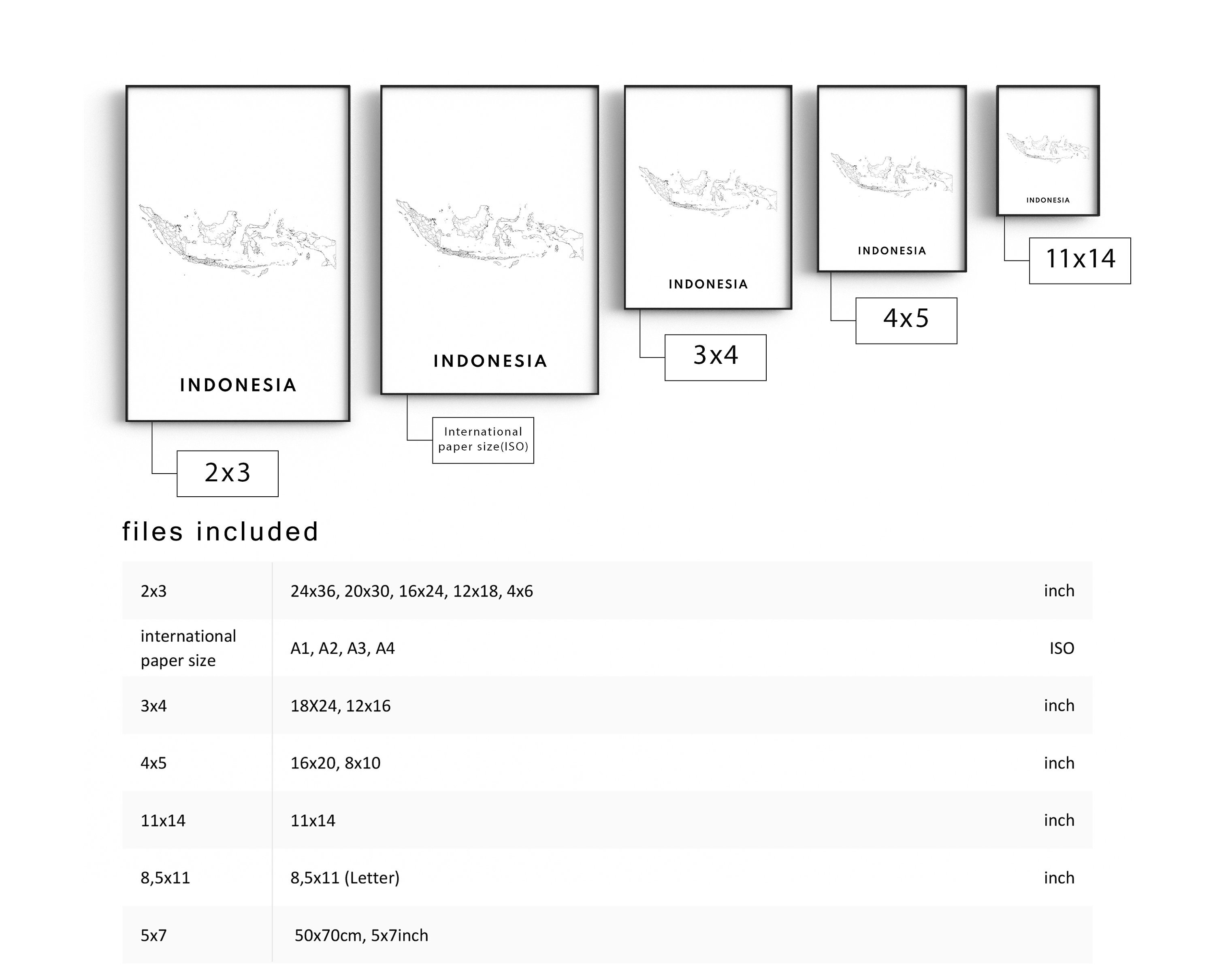Indonesia Map Road Print Indonesia Map Poster Download Indonesia ...