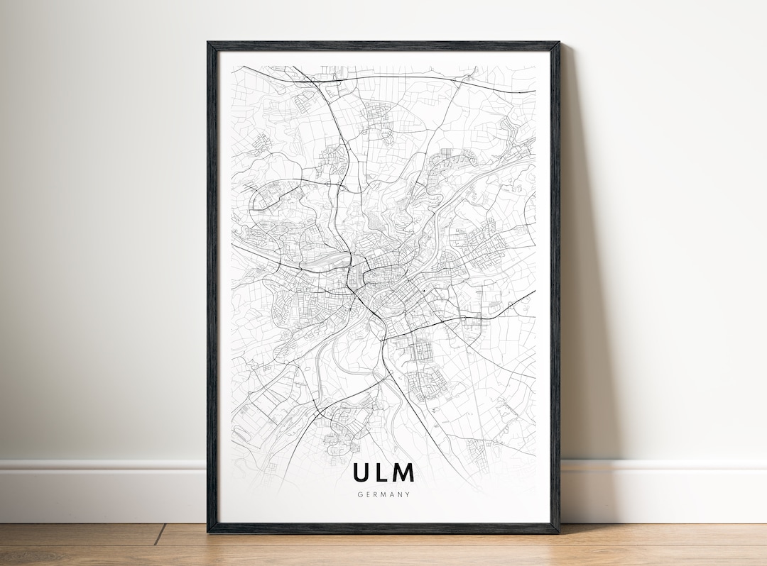 Ulm Map Print Ulm Germany Map Poster Instant Download Ulm Printable Map ...