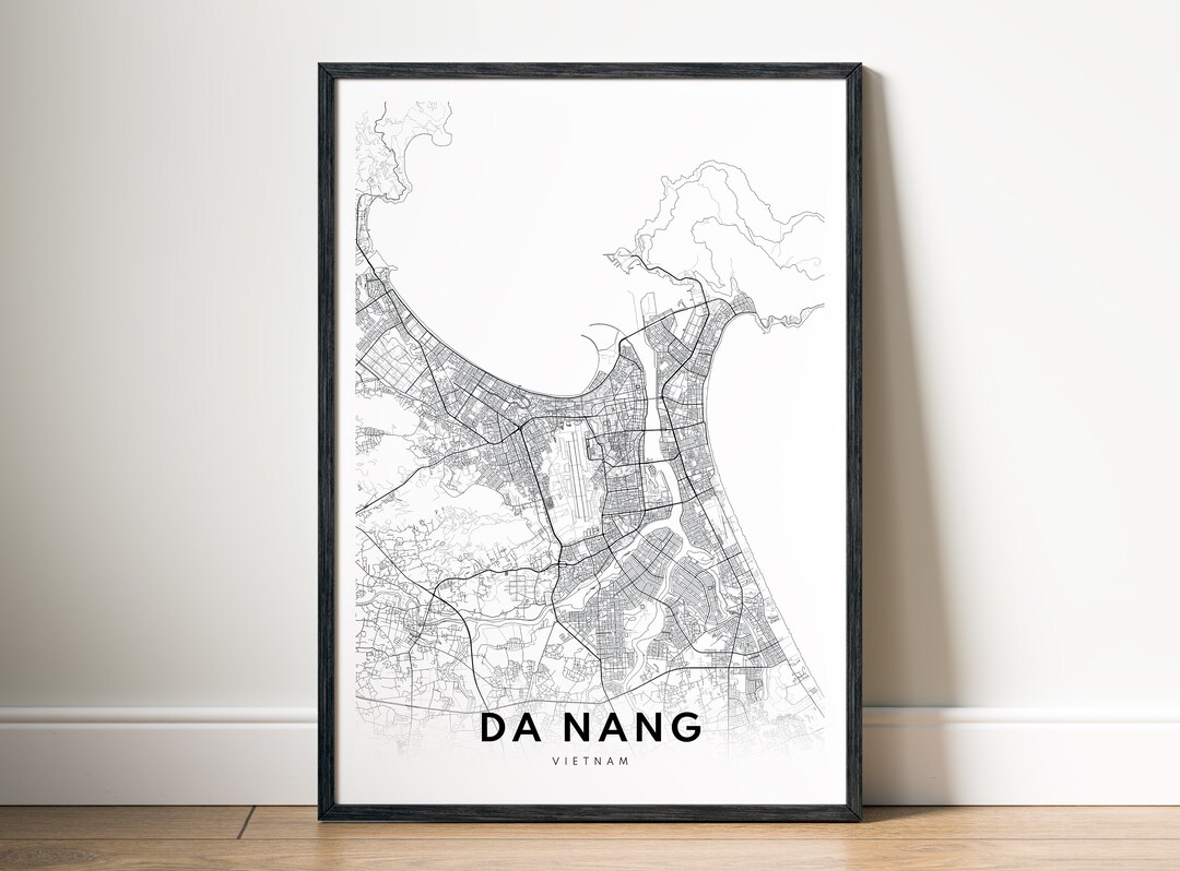 Da Nang Map Print Da Nang Vietnam Map Poster Download Da Nang Druckbare ...