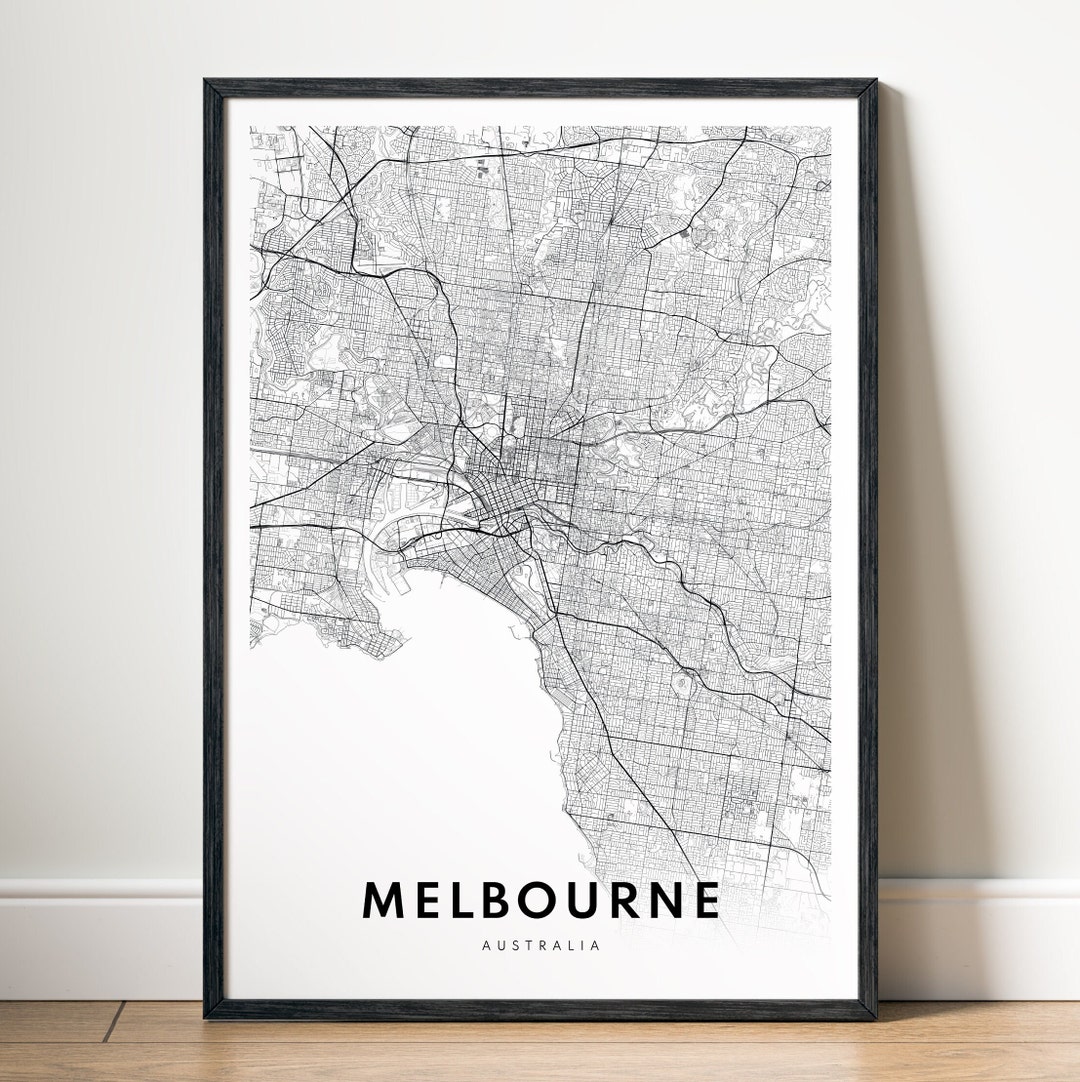 Melbourne Map Print, Melbourne Map Poster, Download Printable Melbourne ...