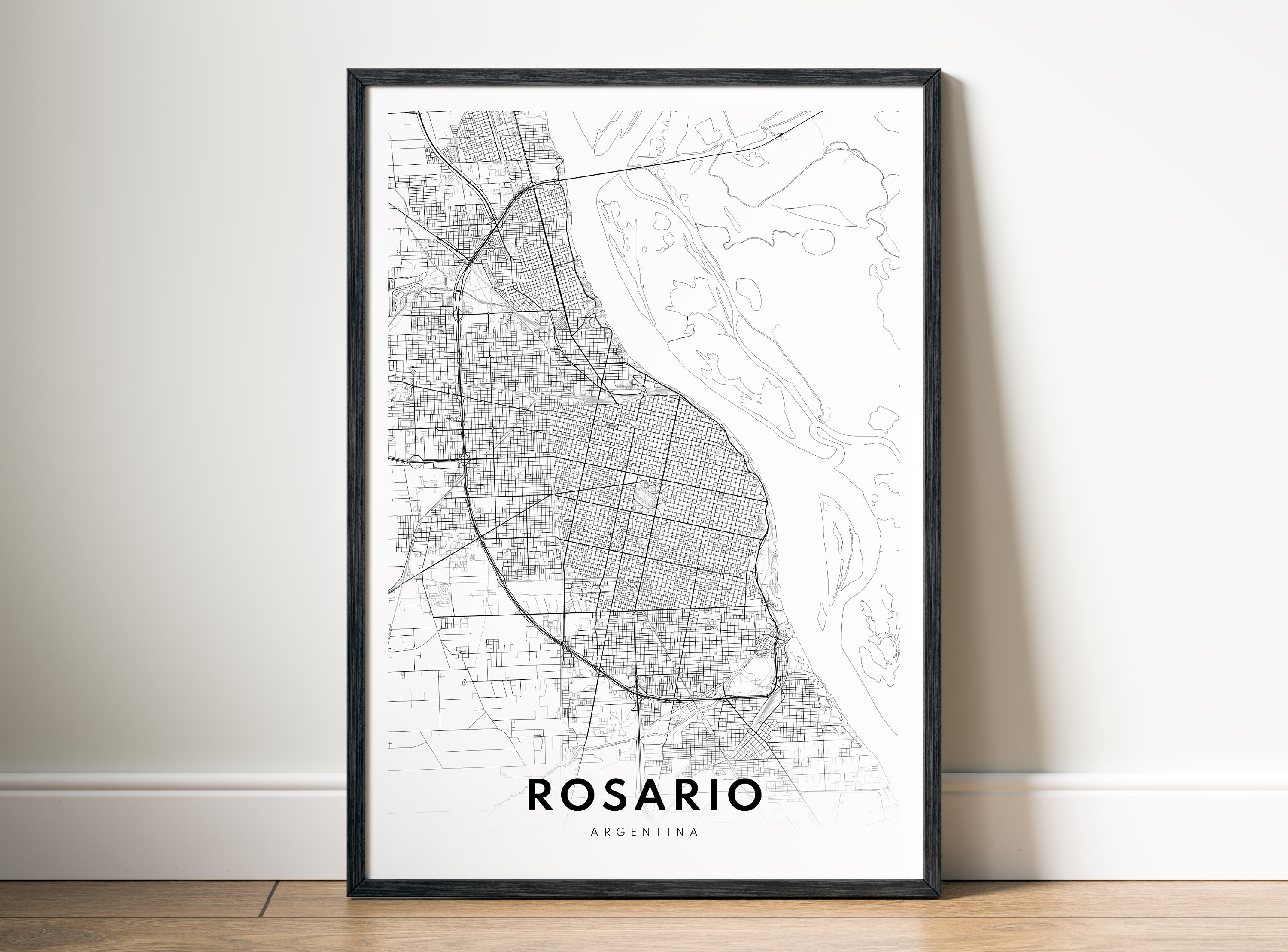 Mapa de Rosario Imprimir Mapa de Rosario Argentina Póster Descargar ...