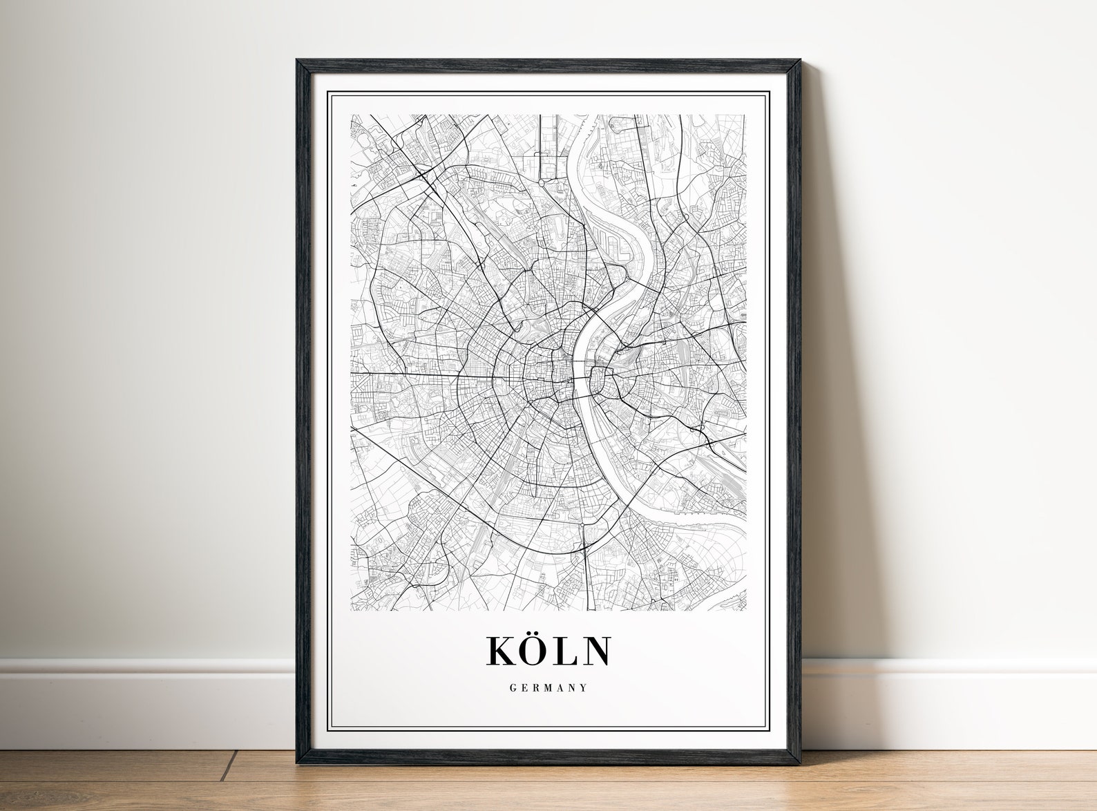 Cologne Map Print Köln Germany Map Poster Download Köln Printable ...
