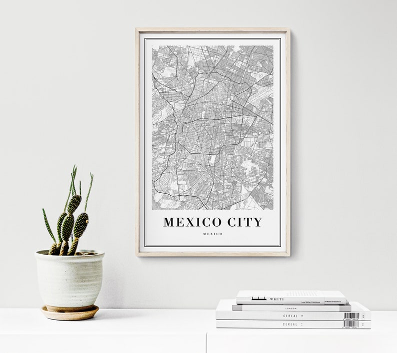 Mexico City Map Print, Mexico City Map Poster, Download Printable ...