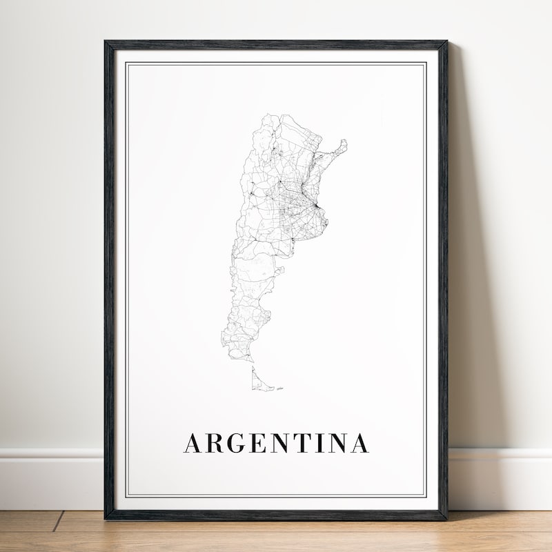 Large Print Argentina - Etsy