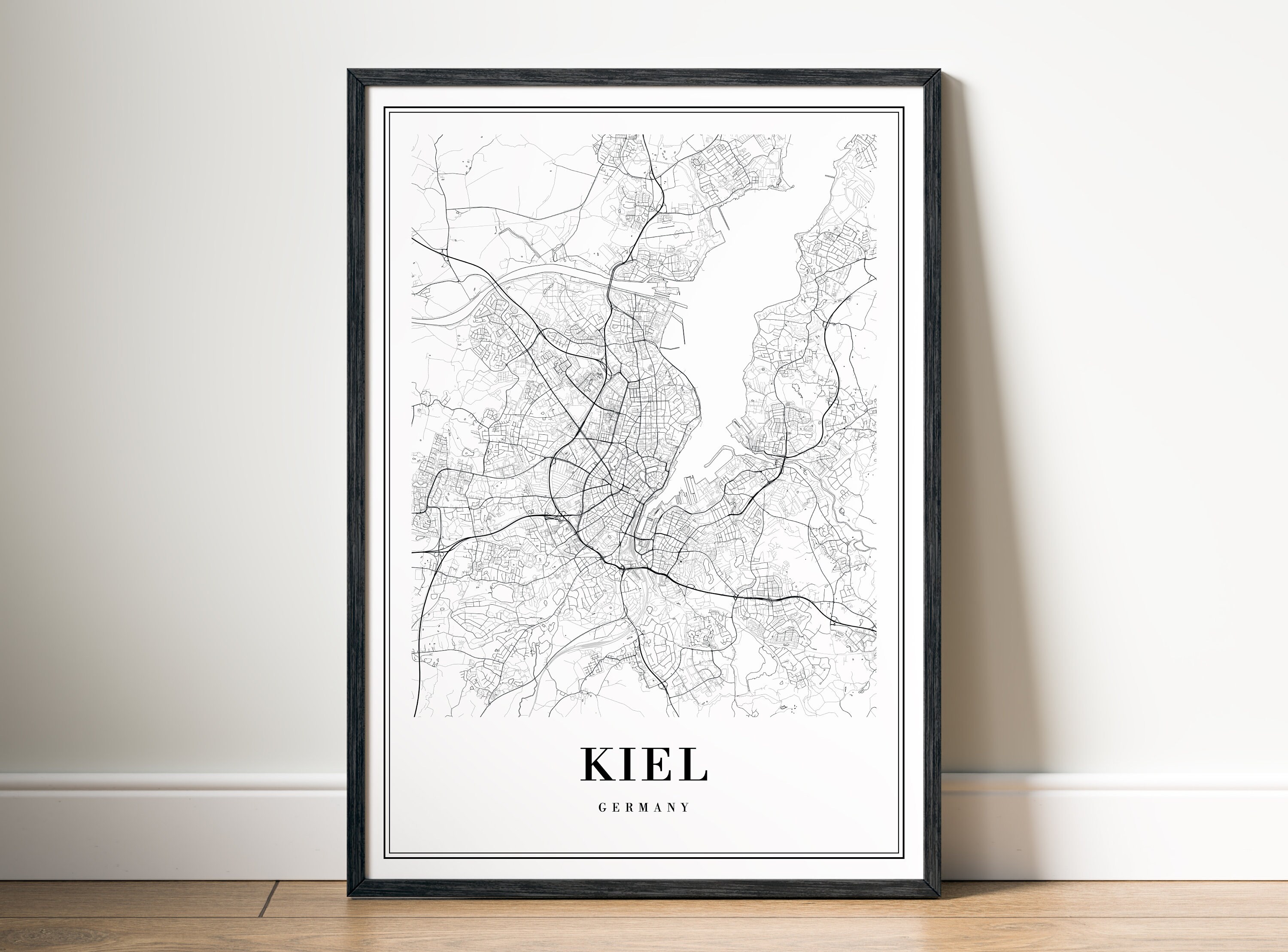 Instant Download Kiel Map Print Kiel Germany Poster Digital Map Kiel ...