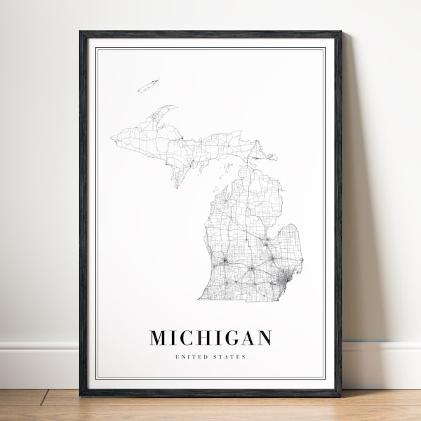 Michigan Poster - Etsy