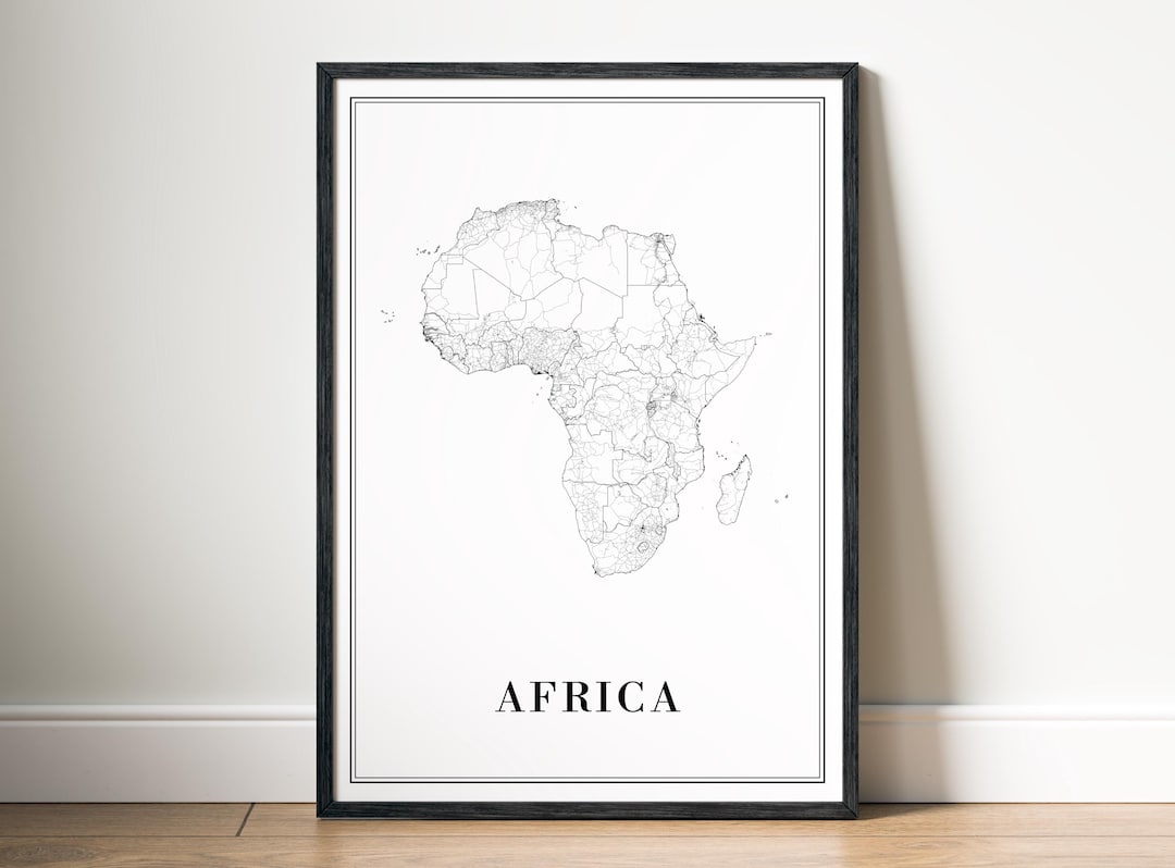 Africa Map Print Africa Map Poster Download Africa Printable Map ...