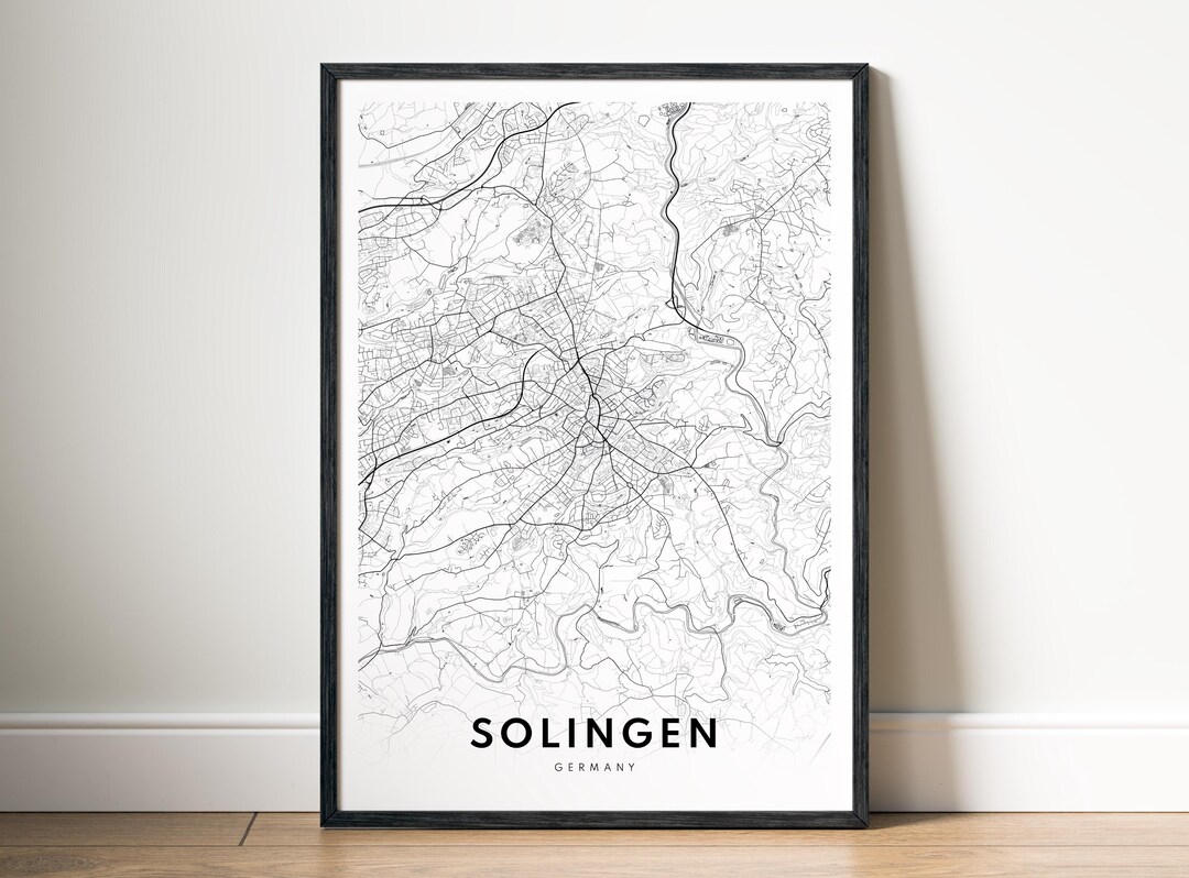 Solingen Map Print Solingen Germany Map Poster Download Solingen ...