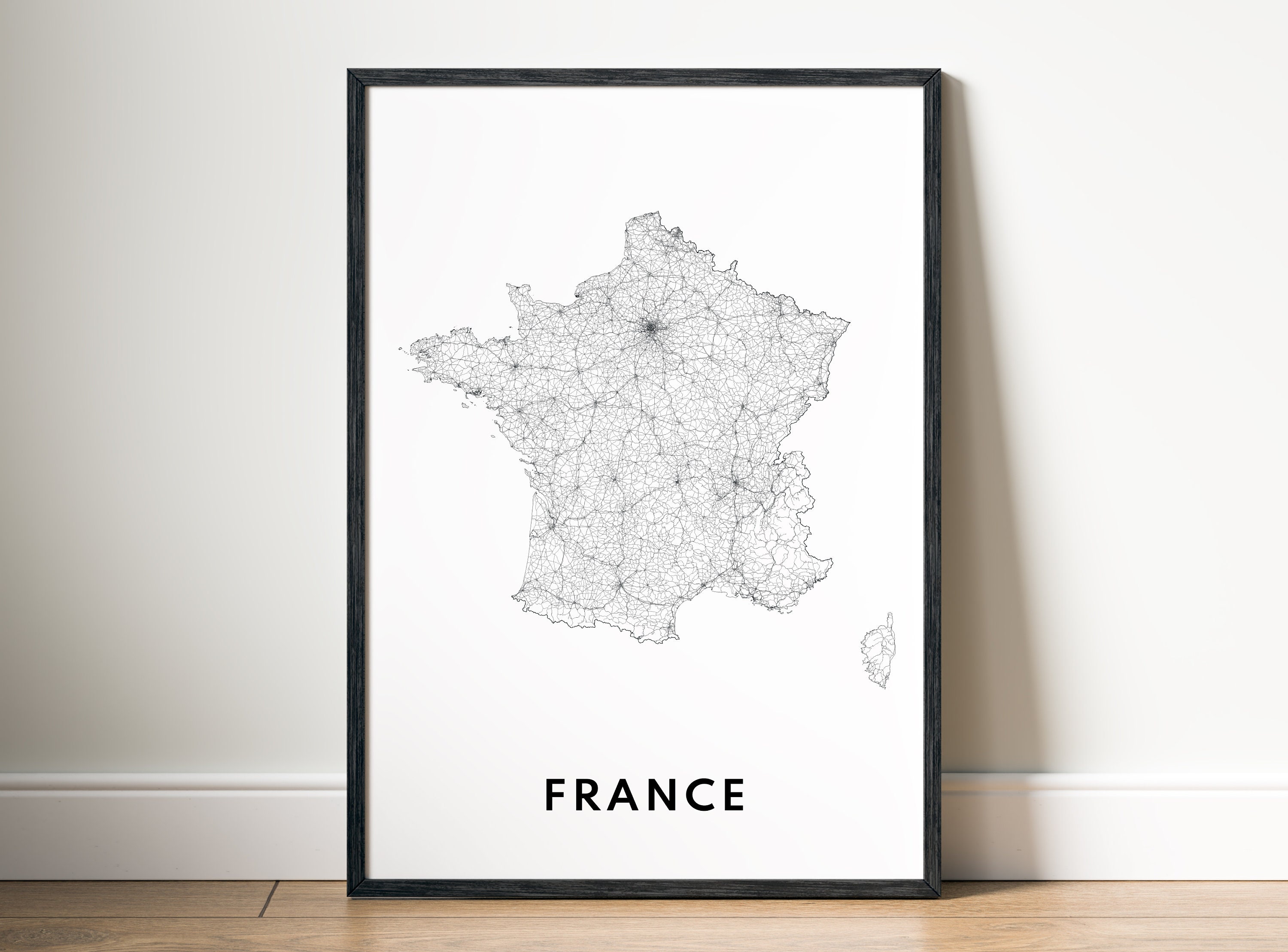 France Map Print France Map Poster Download France Printable Digital ...