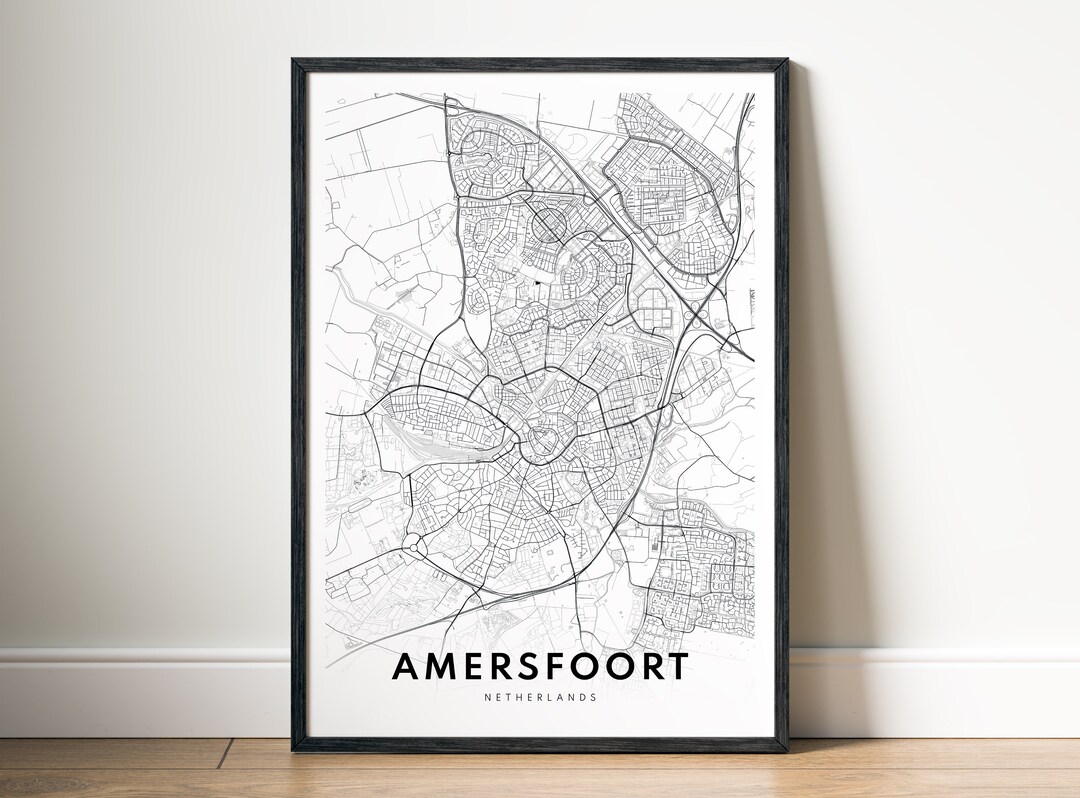 Amersfoort Map Print Amersfoort Netherlands Map Poster Digital Download ...