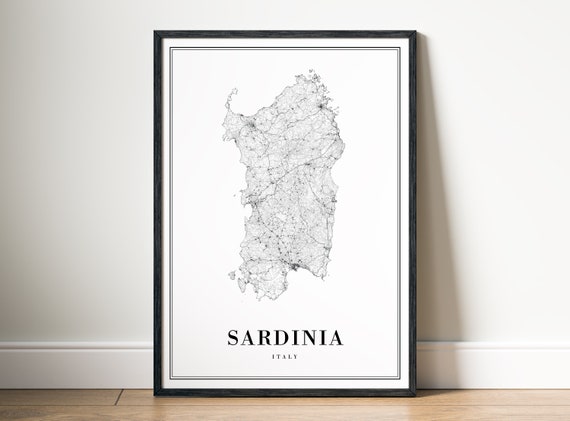 Printable Map Of Sardinia Printable Maps