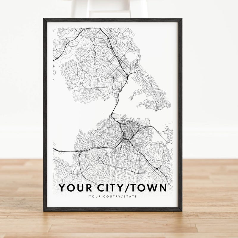 Custom Wall Art Hometown - Etsy