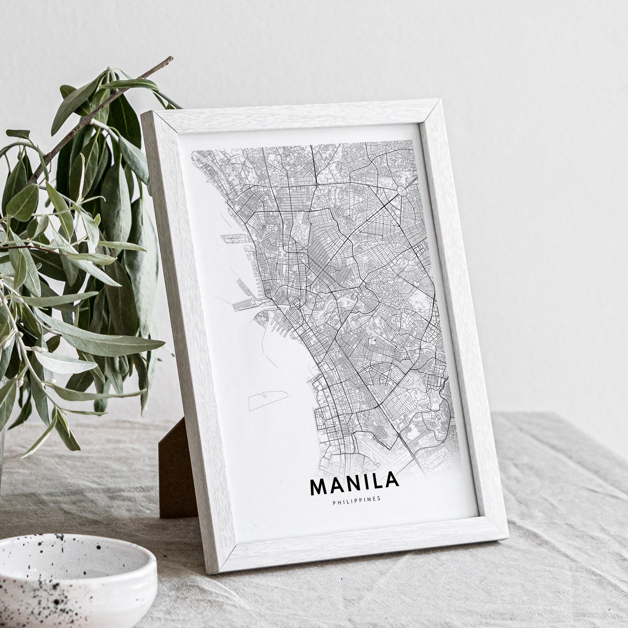 Instant Download Manila Map Print Manila Map Poster Digital Map Durban ...