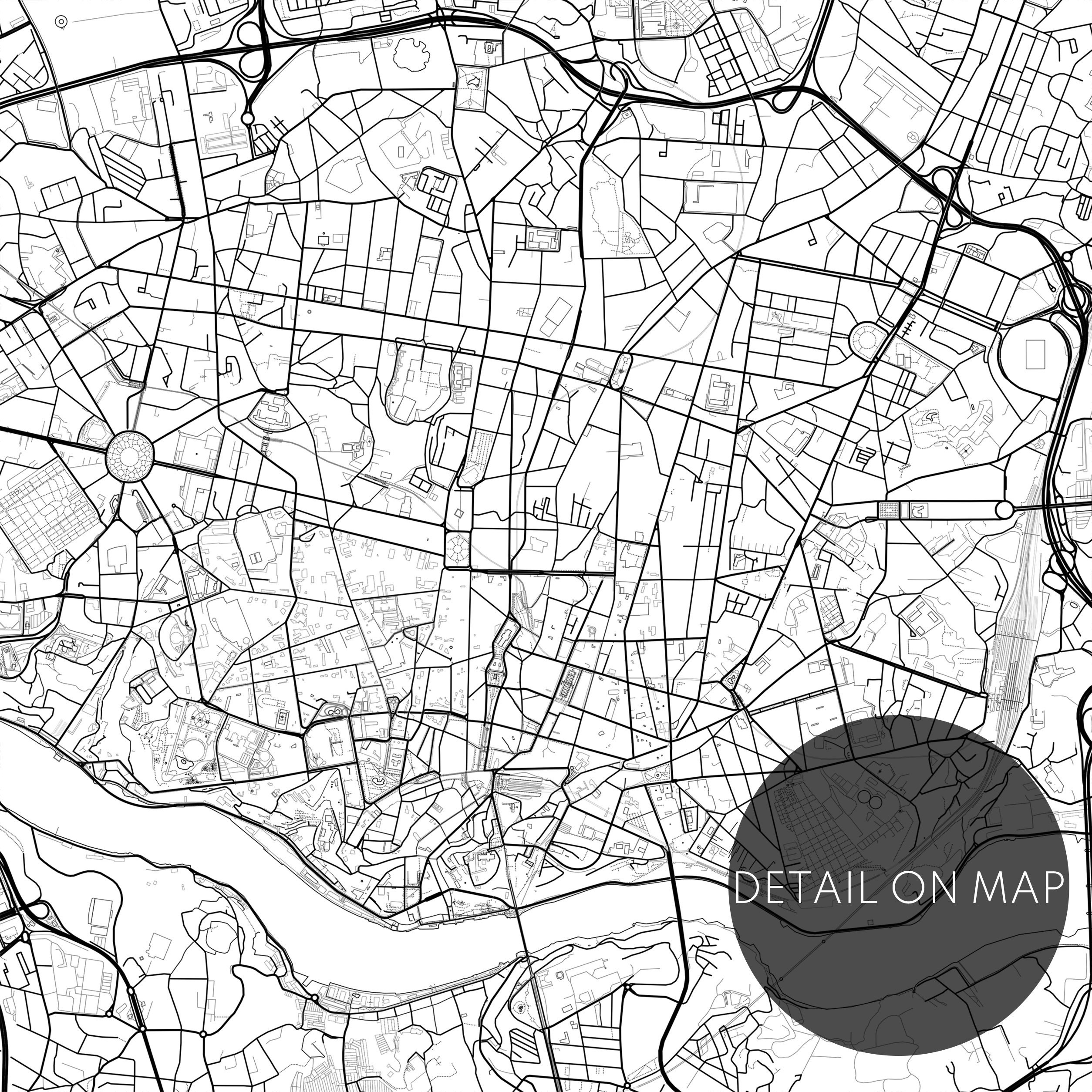 Porto Map Print, Porto Map Poster, Download Printable Porto Map ...