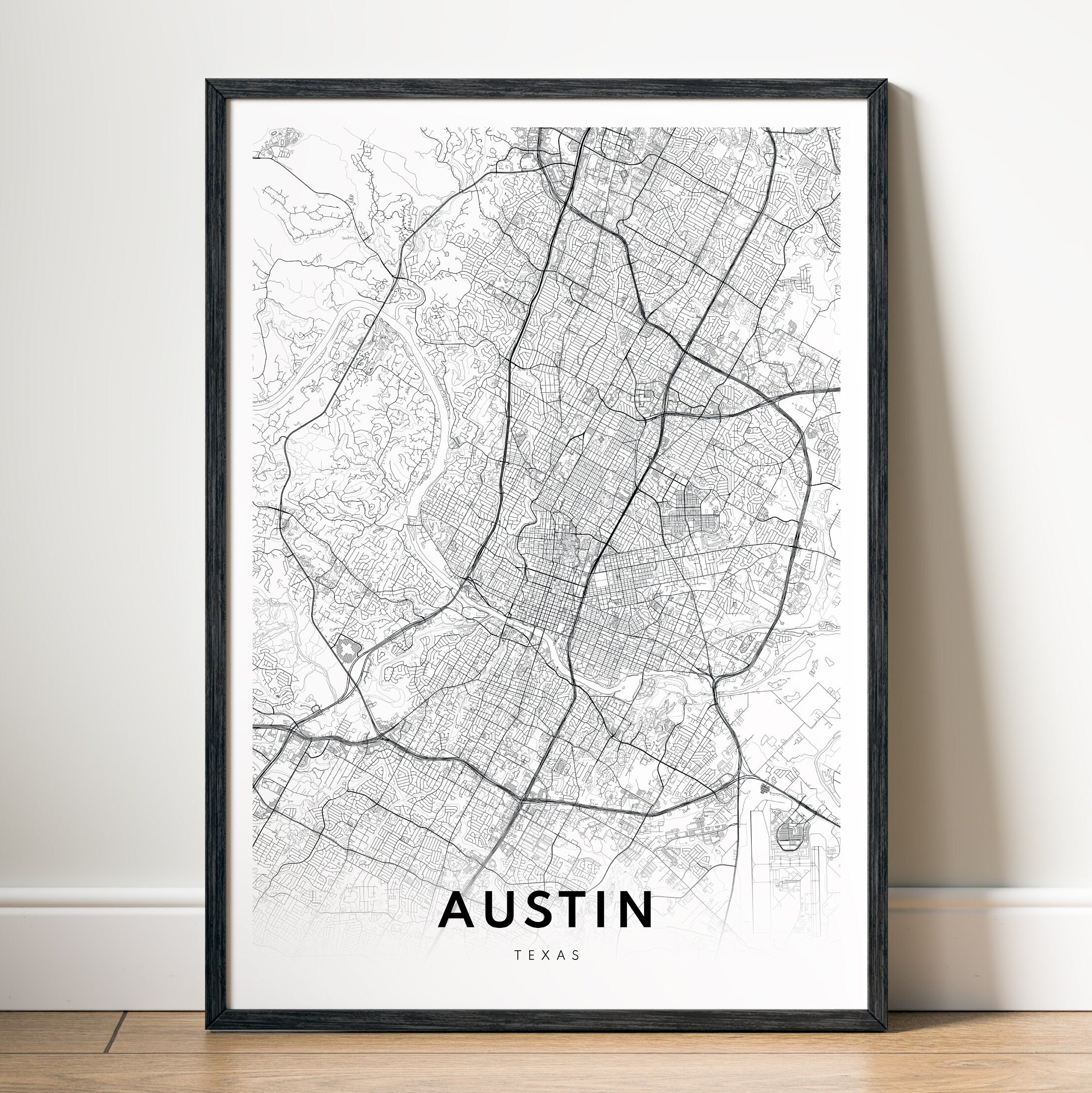 Austin Map Print, Austin Map Poster, Download Printable Austin Map ...
