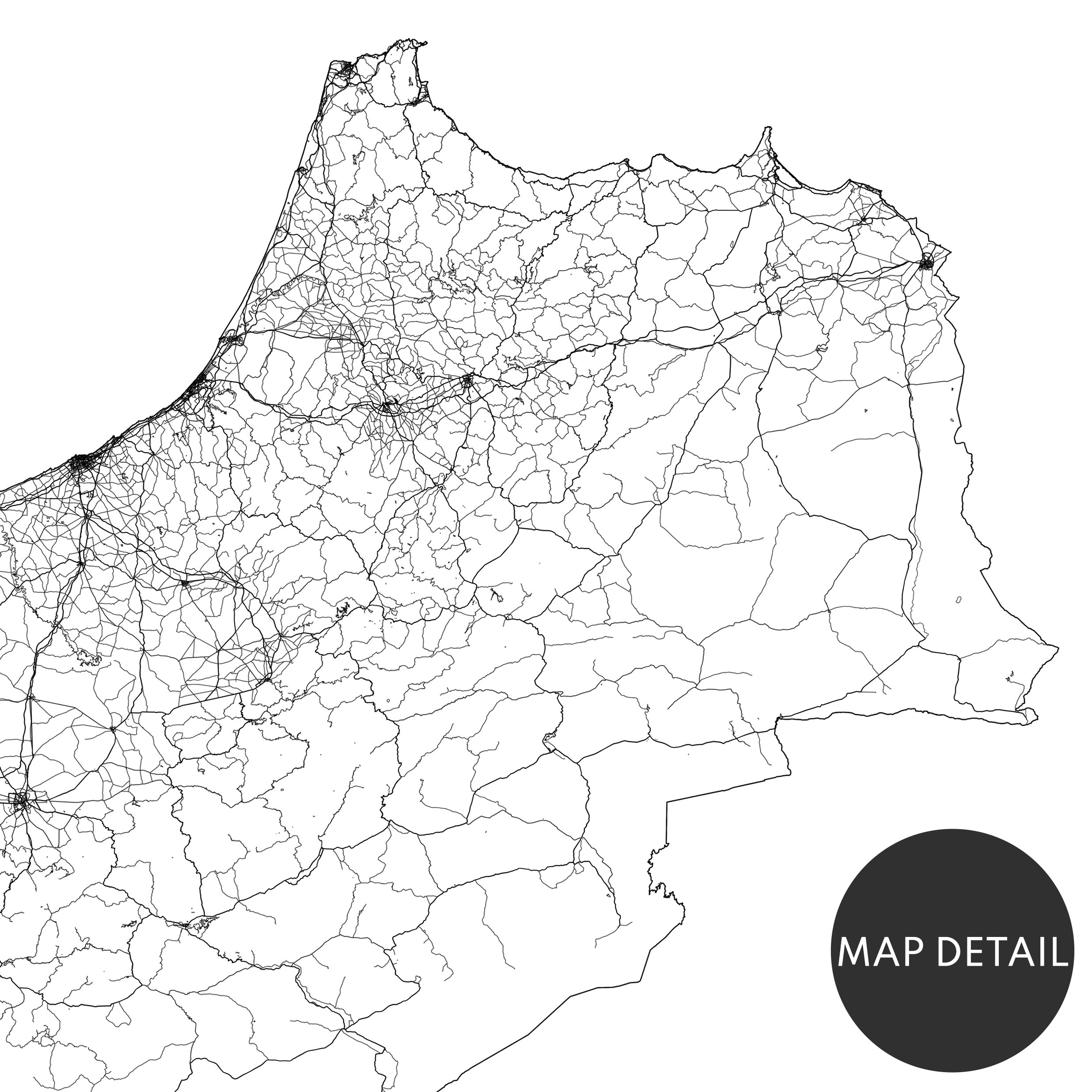 Download Morocco Map Print Morocco Map Poster Download Morocco ...