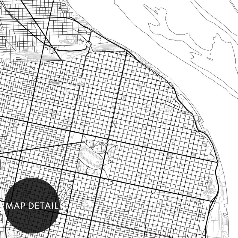 Mapa de Rosario Imprimir Mapa de Rosario Argentina Póster Descargar ...