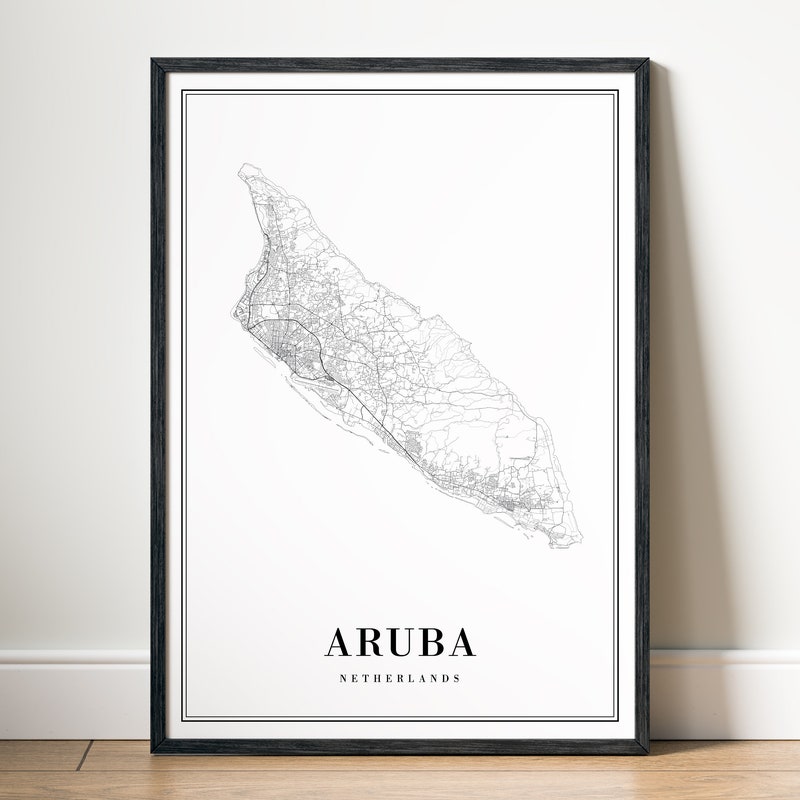 Black and White Aruba Art - Etsy