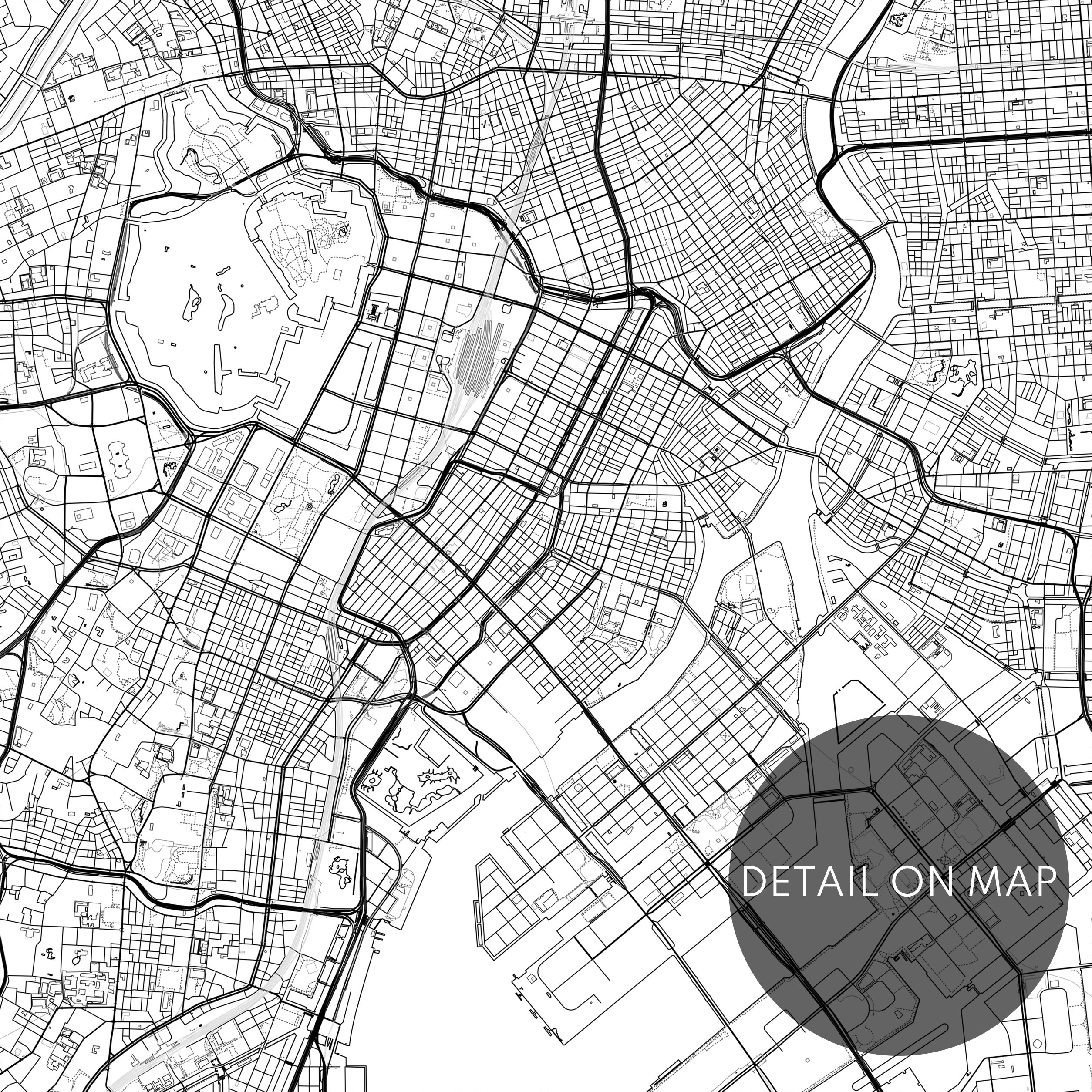Tokyo Map Print Tokyo Map Poster Tokyo Download Printable Tokyo Map ...