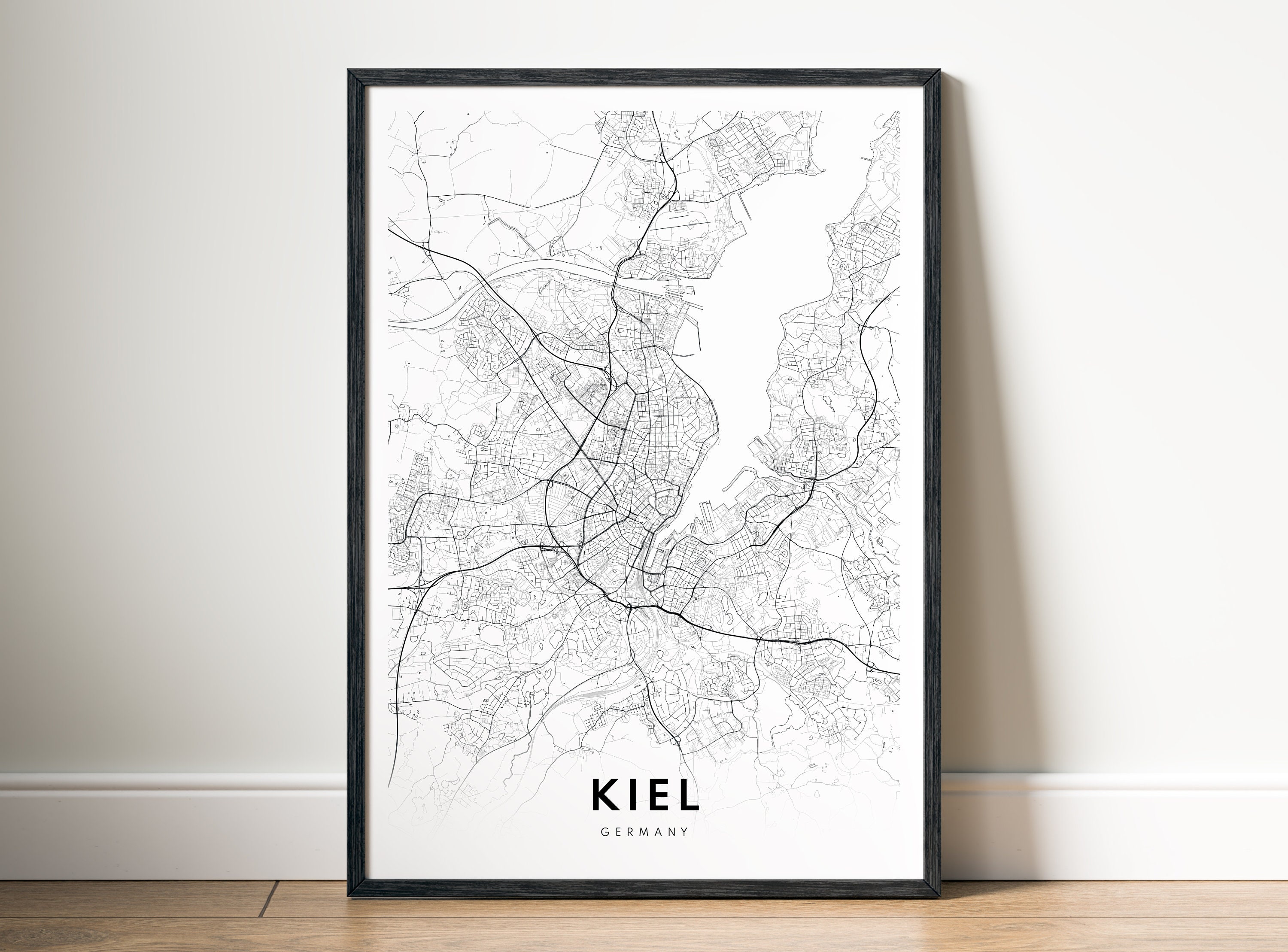 Instant Download Kiel Map Print Kiel Germany Poster Digital Map Kiel ...