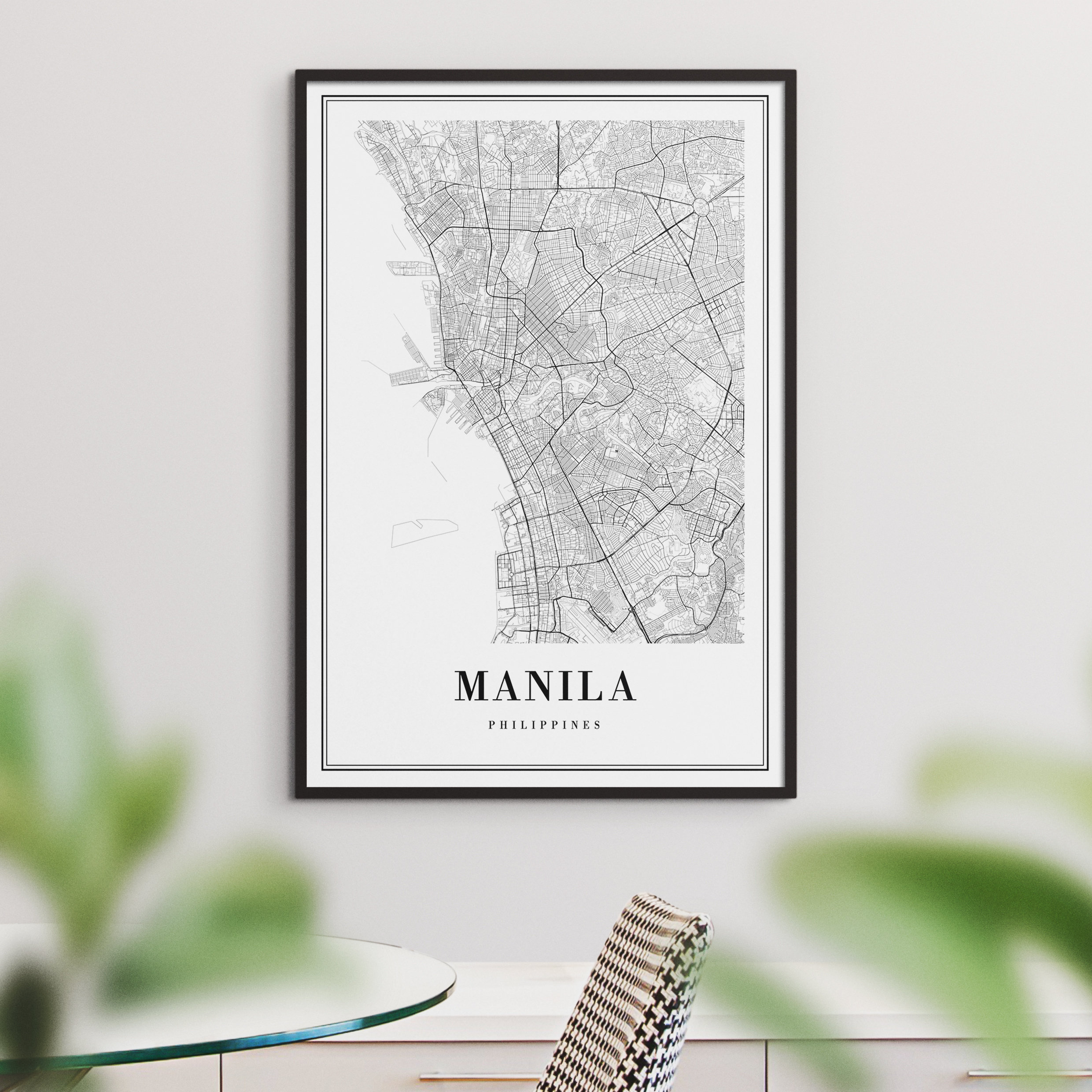 Instant Download Manila Map Print Manila Map Poster Digital Map Durban ...