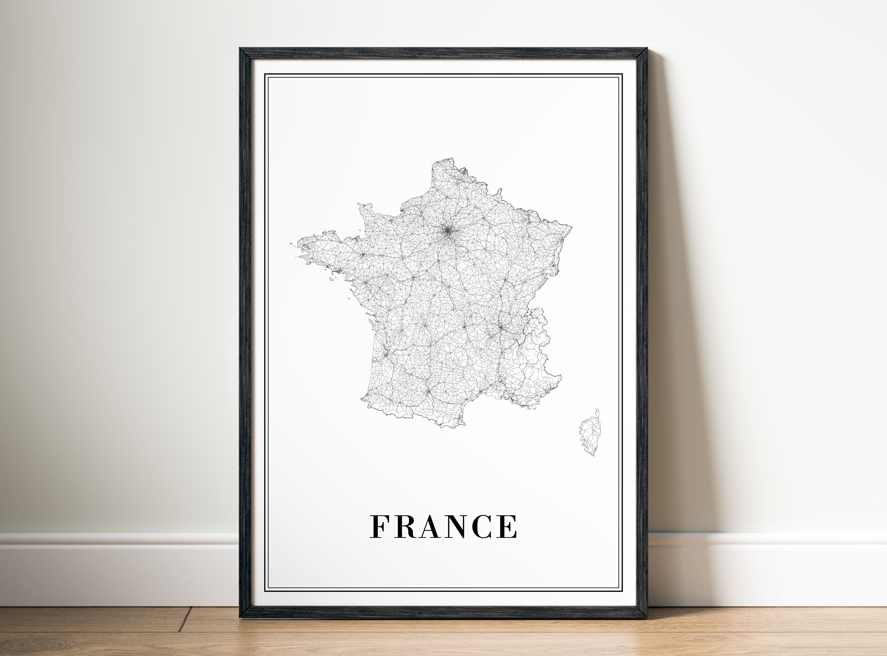 France Map Print France Map Poster Download France Printable Digital ...