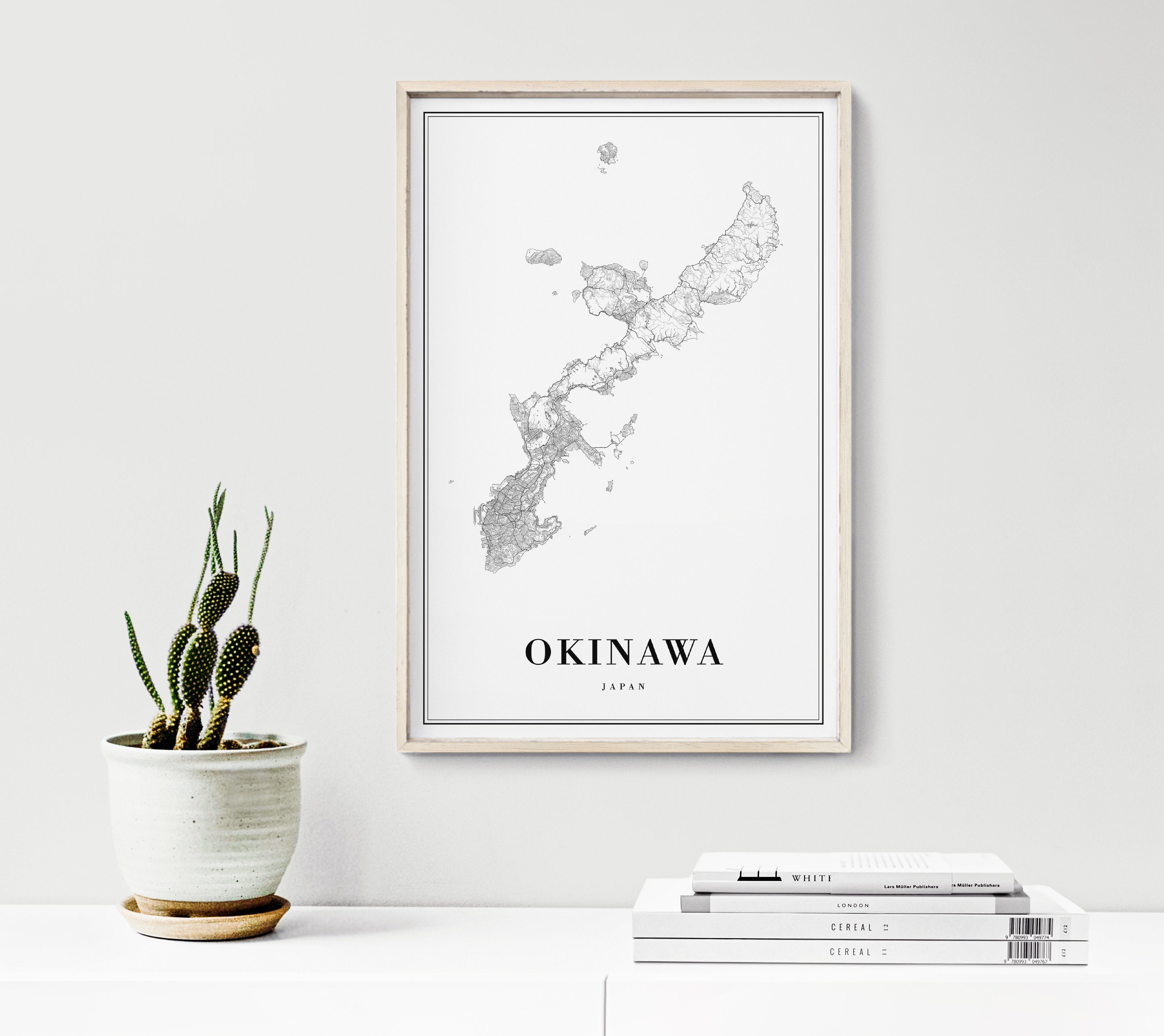 Okinawa Map Print Okinawa Map Poster Download Printable Okinawa Map ...