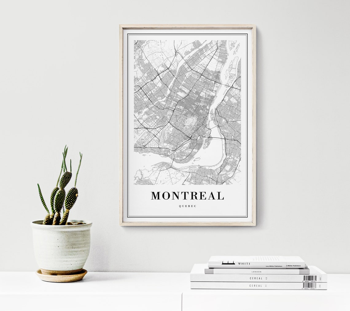 Montreal Map Print, Montreal Map Poster, Download Printable Montreal ...