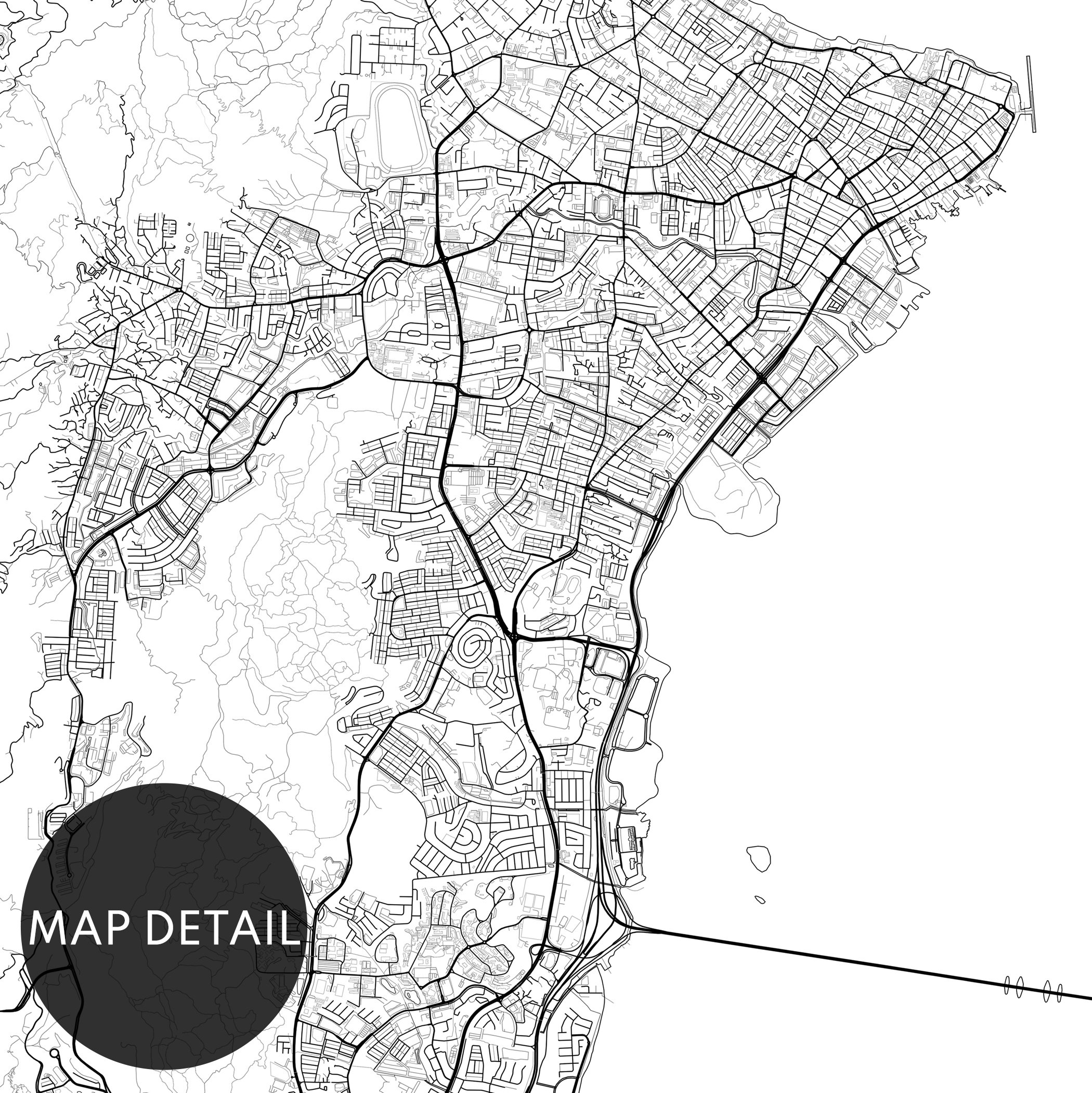Penang Map Print Penang Malaysia Map Poster Download Penang Printable ...