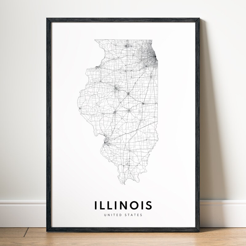 Illinois Poster - Etsy