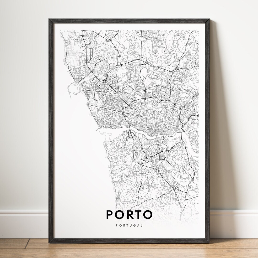 Porto Map Print, Porto Map Poster, Download Printable Porto Map ...