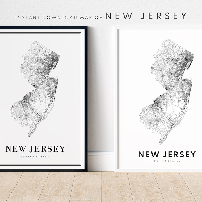 Jersey World Map - Etsy