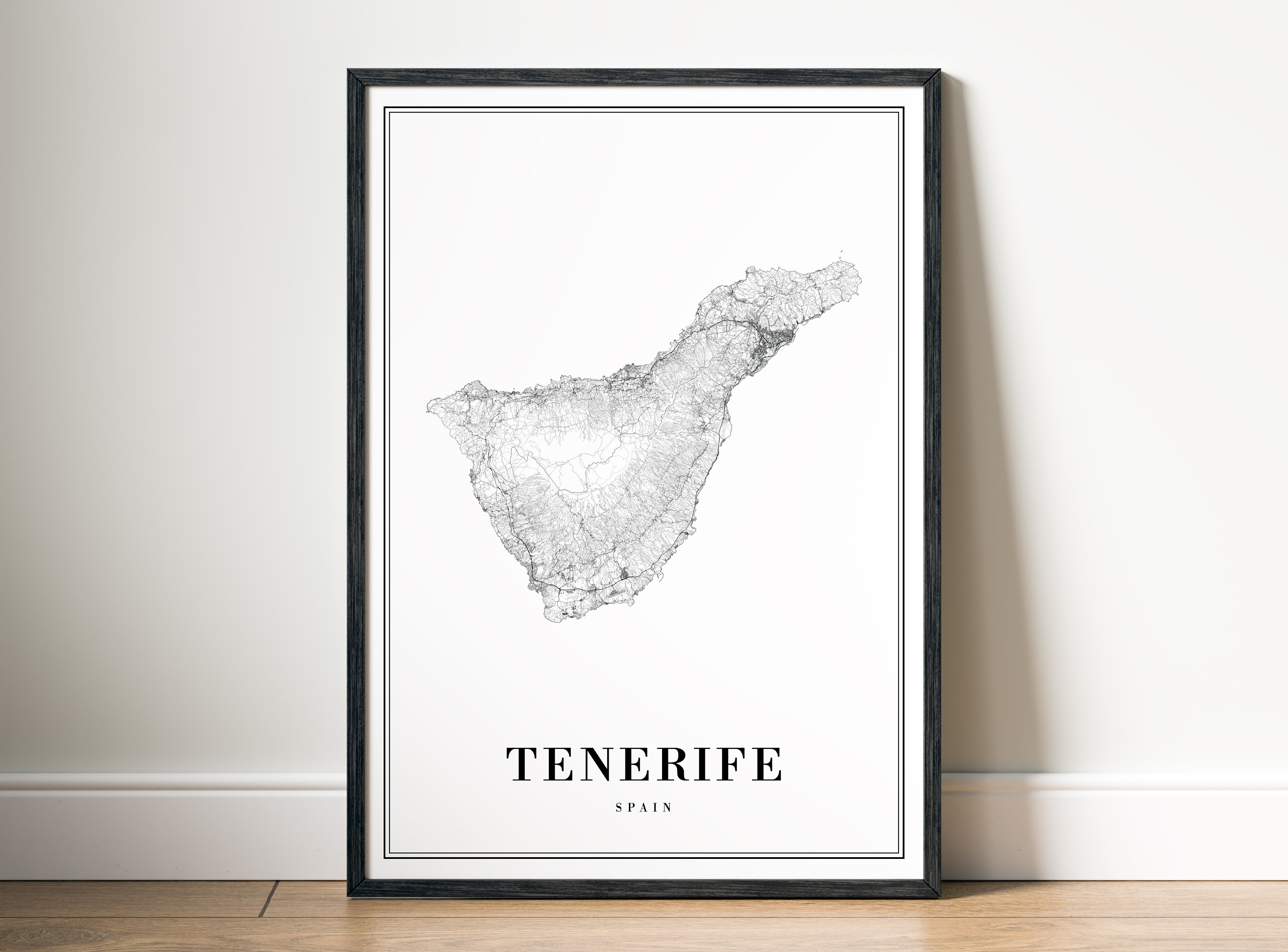Instant Download Tenerife Spain Map Print Tenerife Map Poster Digital ...