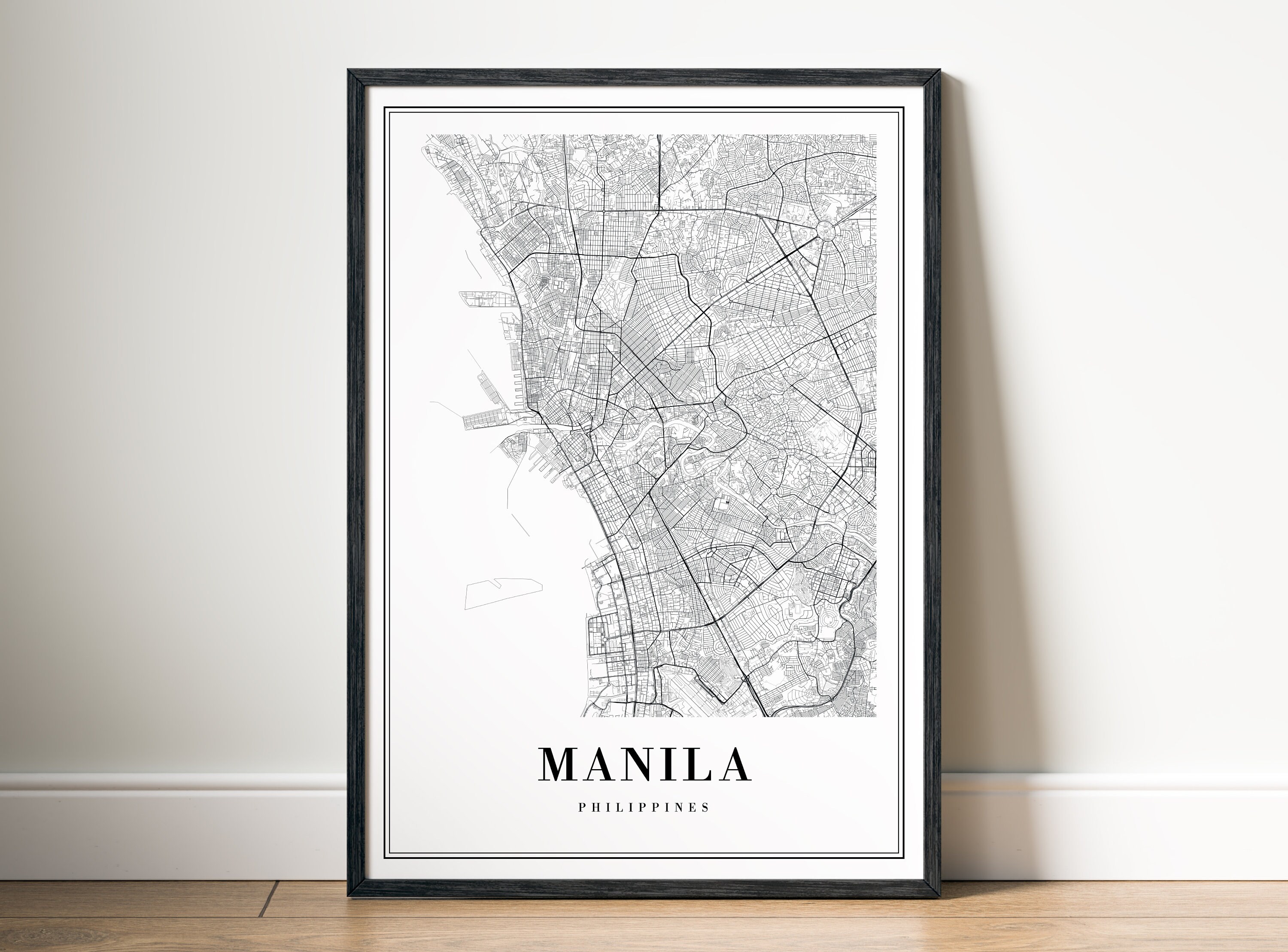 Instant Download Manila Map Print Manila Map Poster Digital Map Durban ...