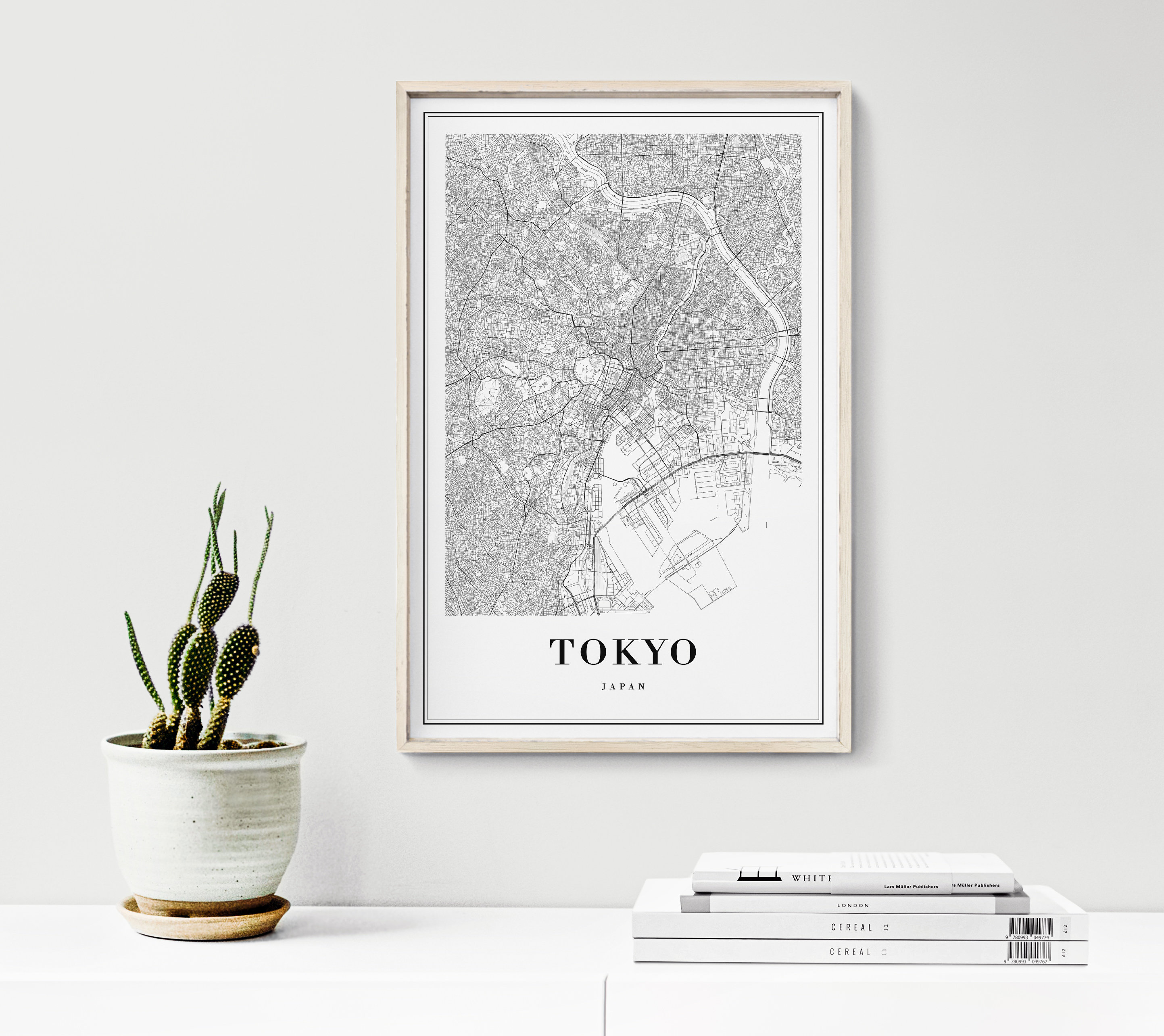 Tokyo Map Print Tokyo Map Poster Tokyo Download Printable Tokyo Map ...