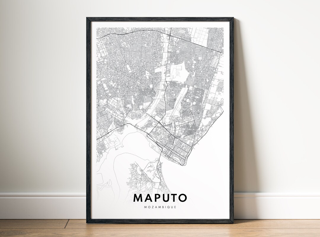Mapa de Maputo Imprimir Mapa de Maputo Moçambique Cartaz Baixar Mapa de ...