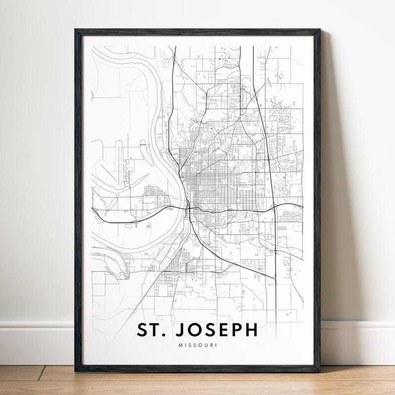 St. Joseph Map - Etsy