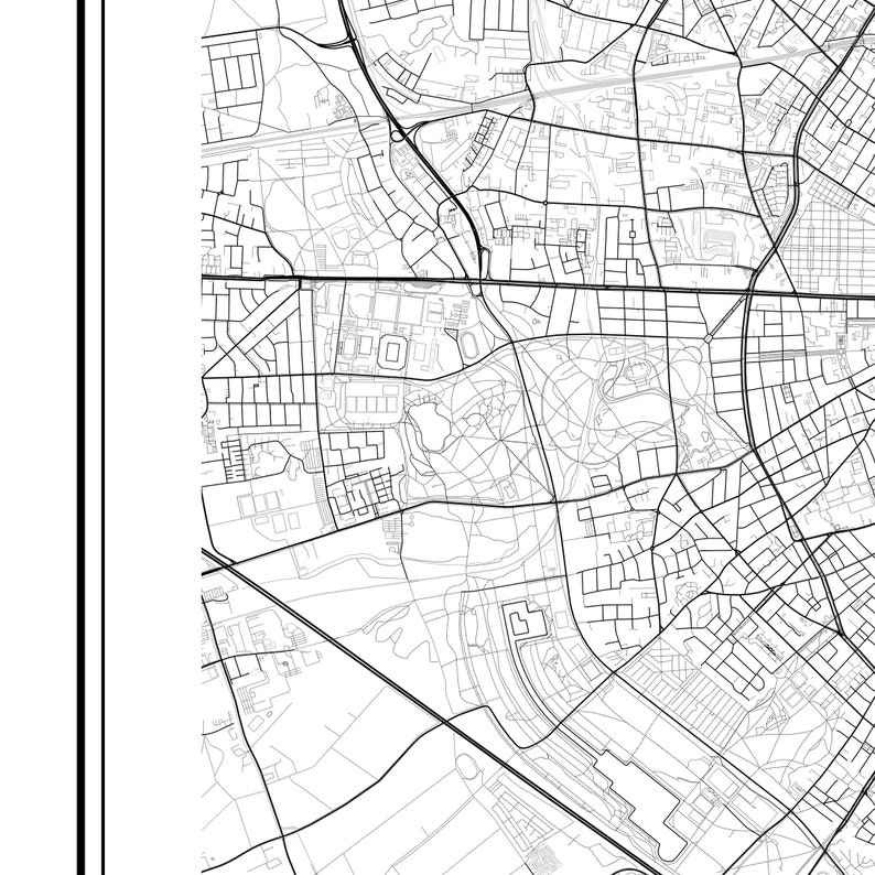 Cologne Map Print Köln Germany Map Poster Download Köln Printable ...