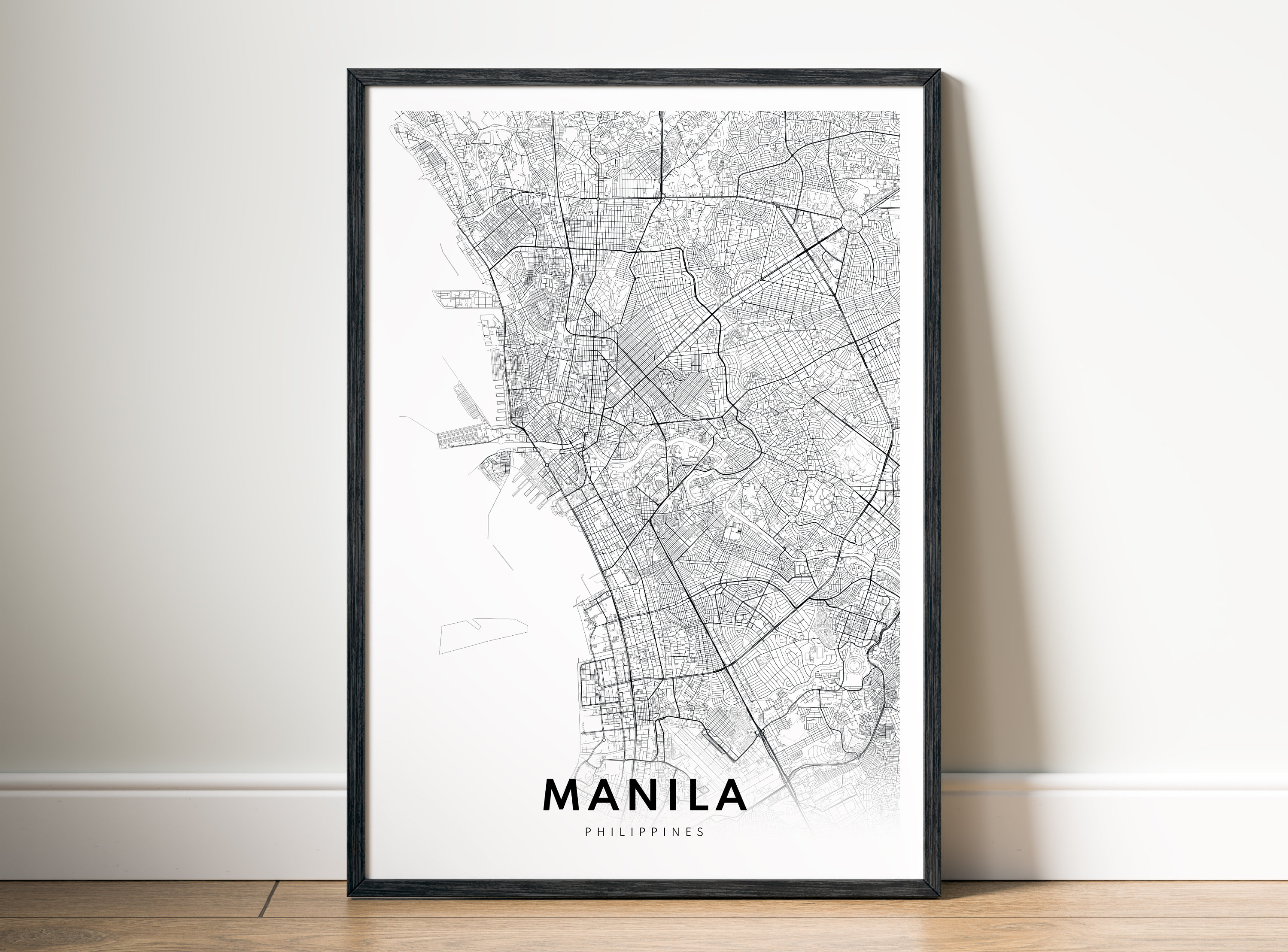 Instant Download Manila Map Print Manila Map Poster Digital Map Durban ...