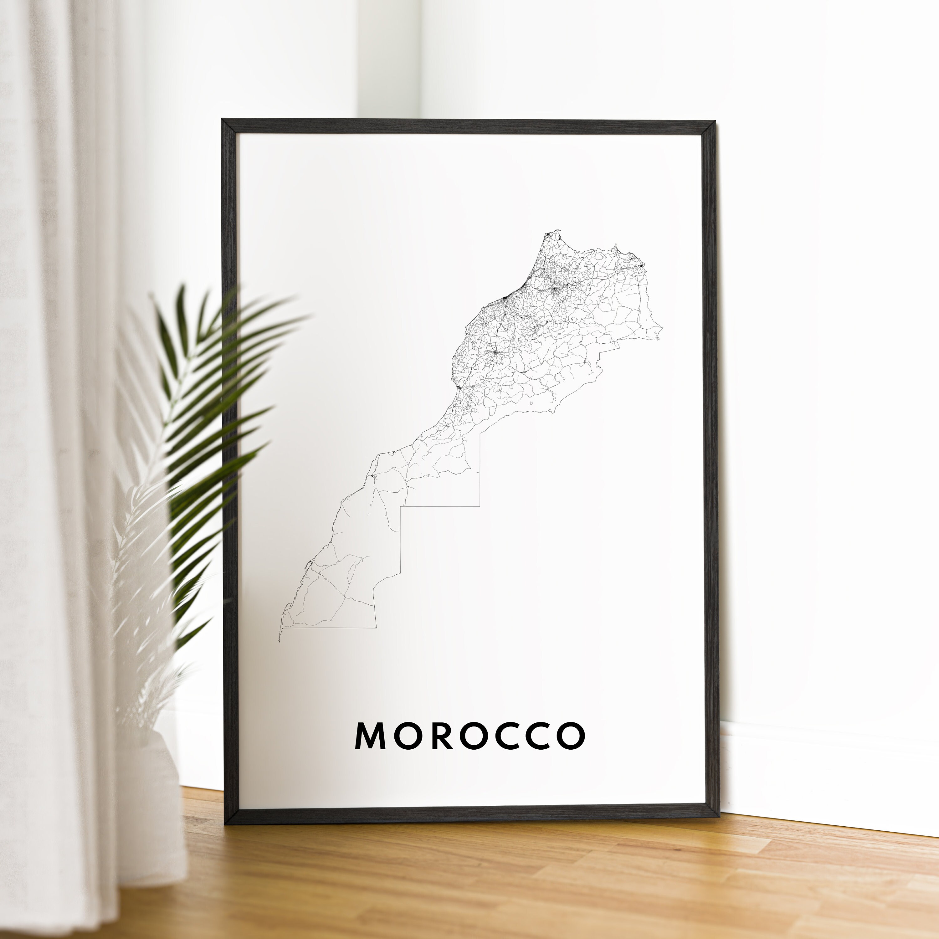 Download Morocco Map Print Morocco Map Poster Download Morocco ...