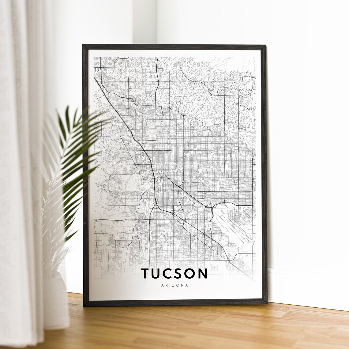 Tucson Arizona Map Print Tucson Poster Digital Map Tucson Printable ...