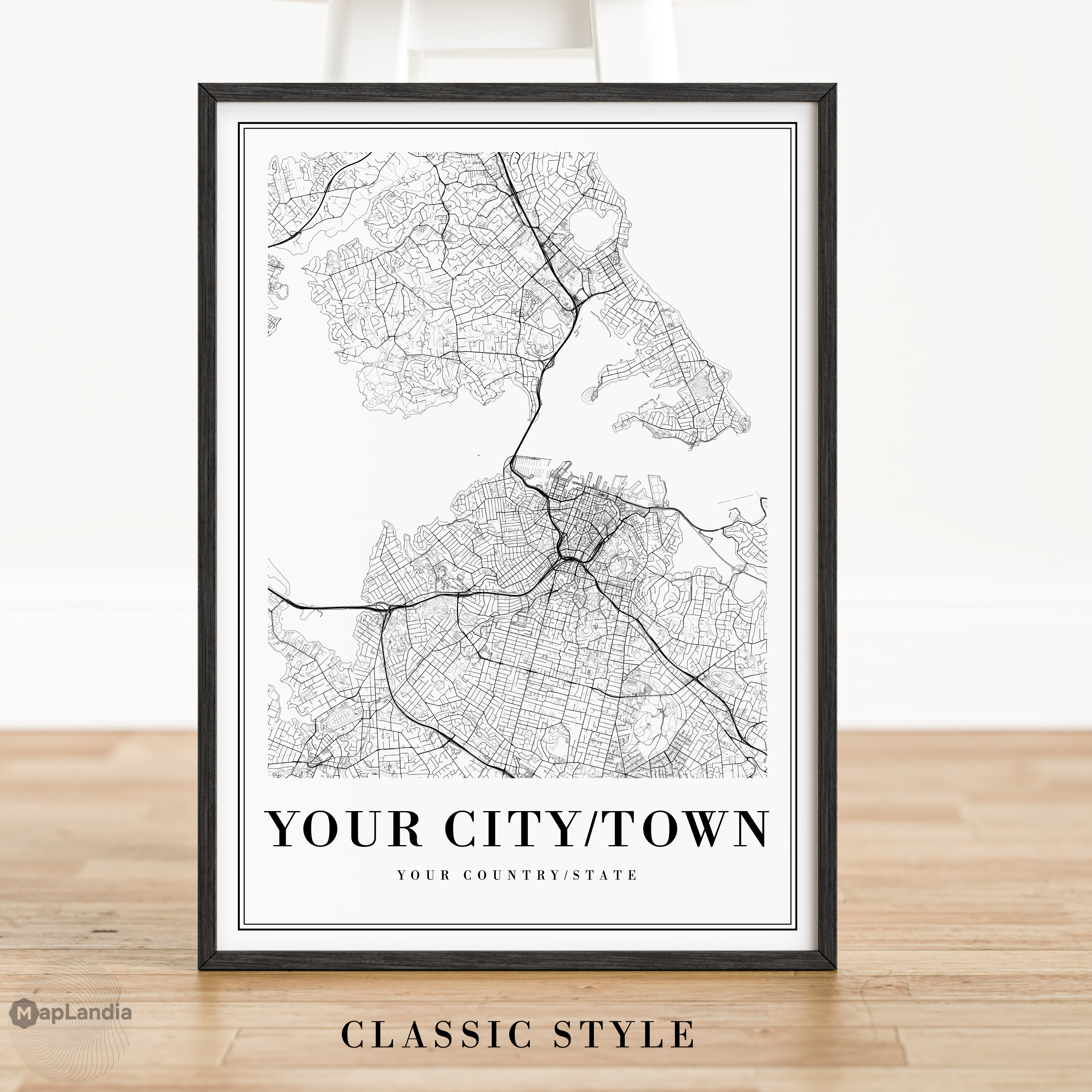 Custom City Map Printable, Personalized Map Poster, Digital Download ...